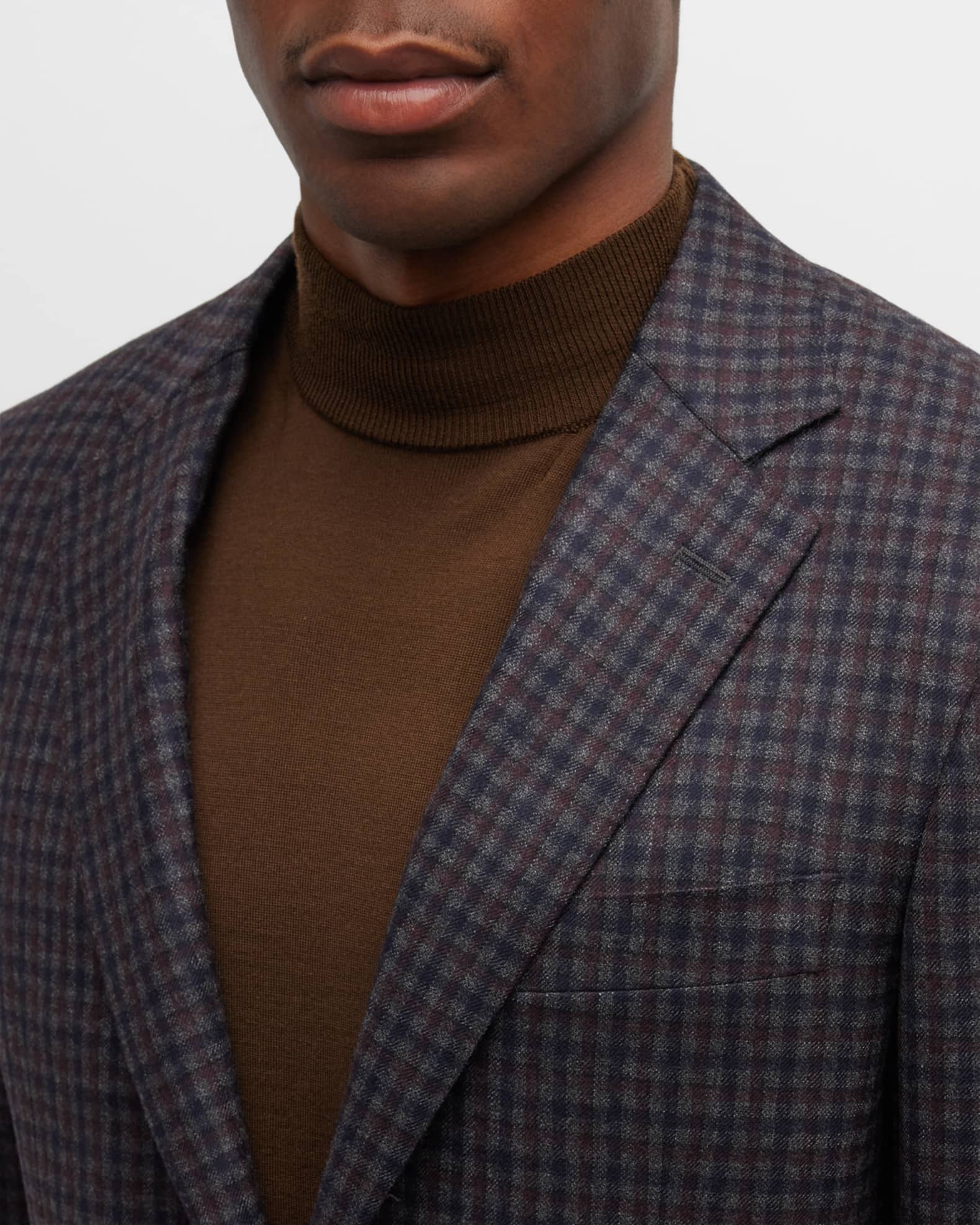 Canali Men's Check Wool Sport Coat | Neiman Marcus