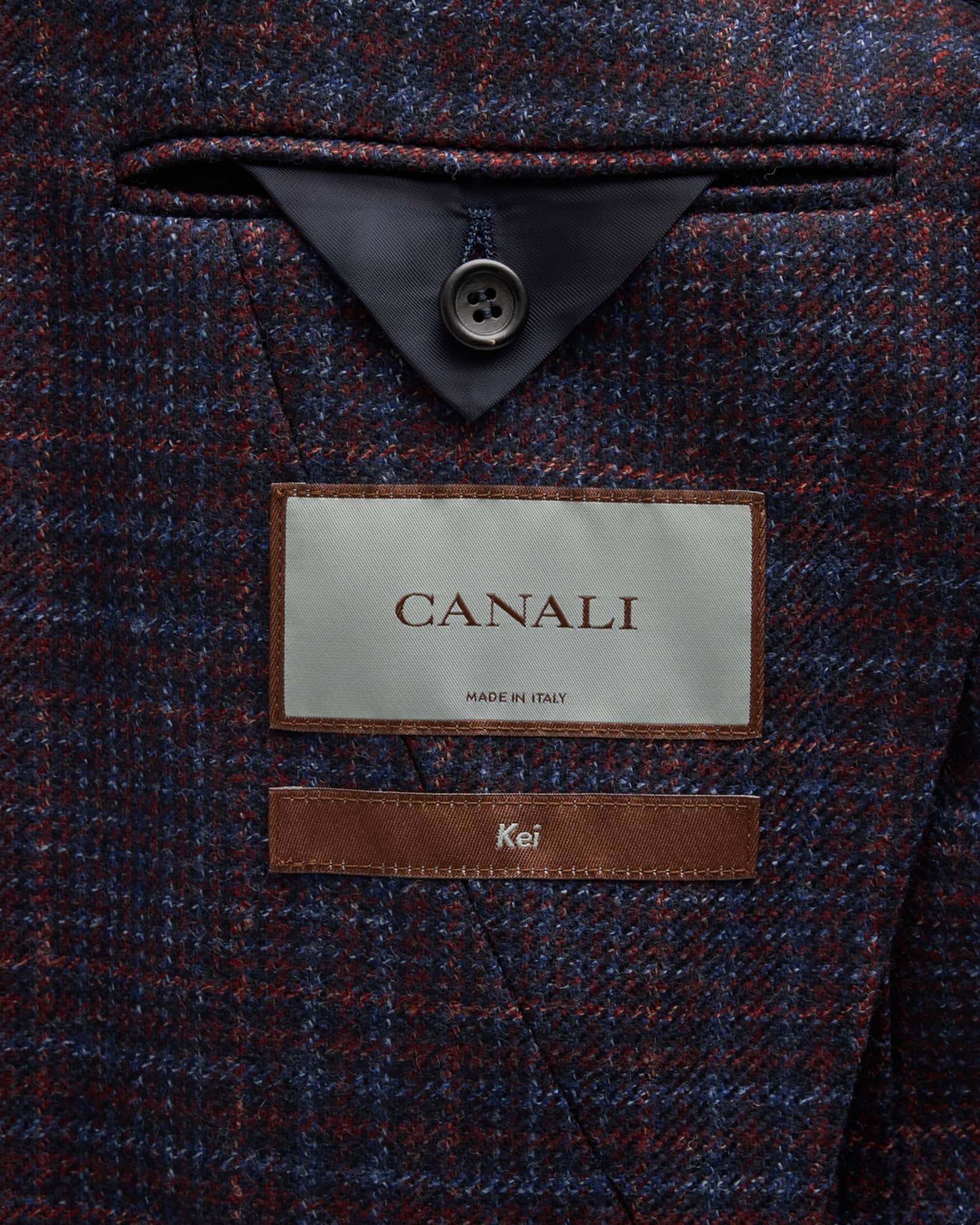 Canali Men's Wool Plaid Sport Coat | Neiman Marcus