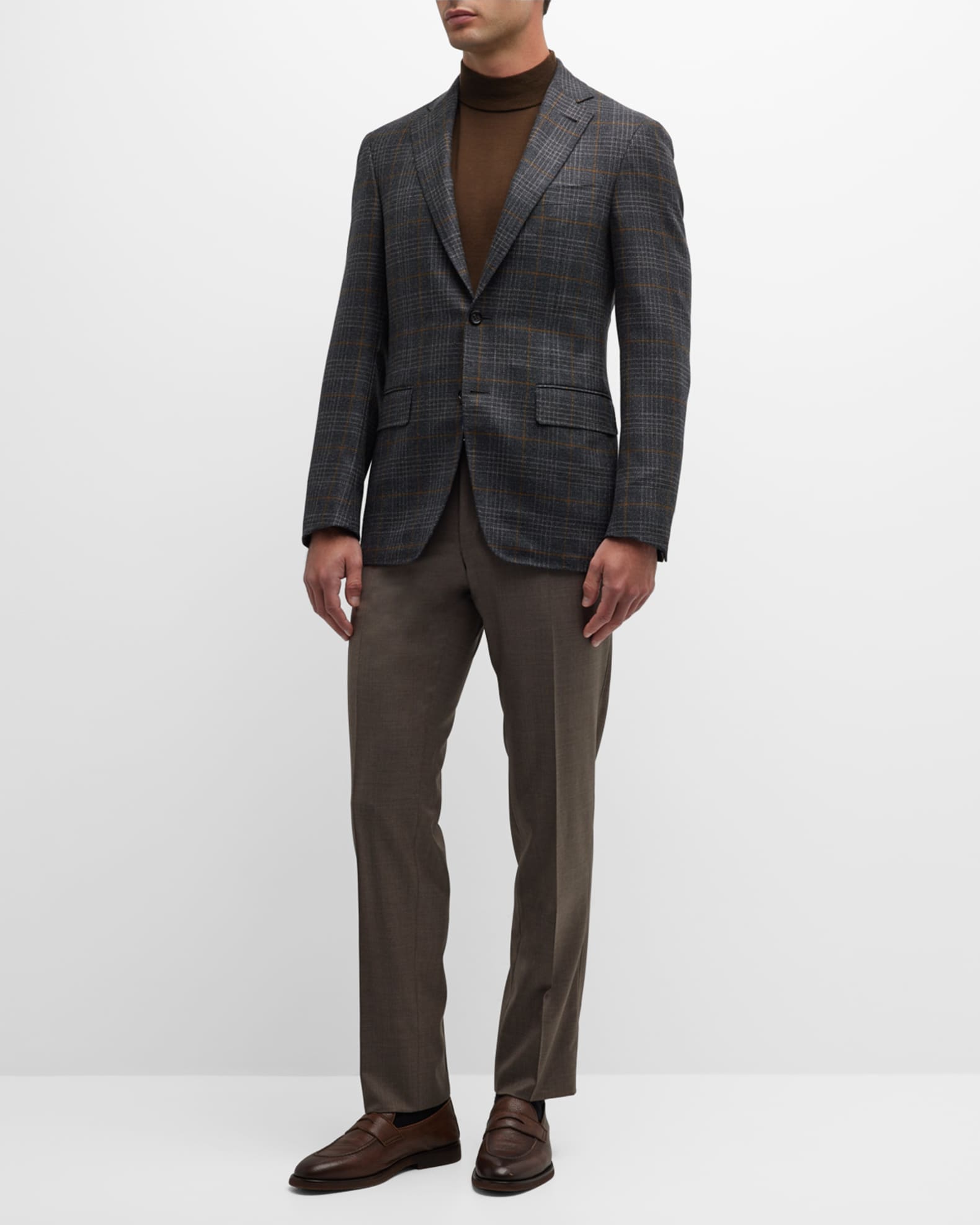 Canali Men's Plaid Wool Sport Coat | Neiman Marcus