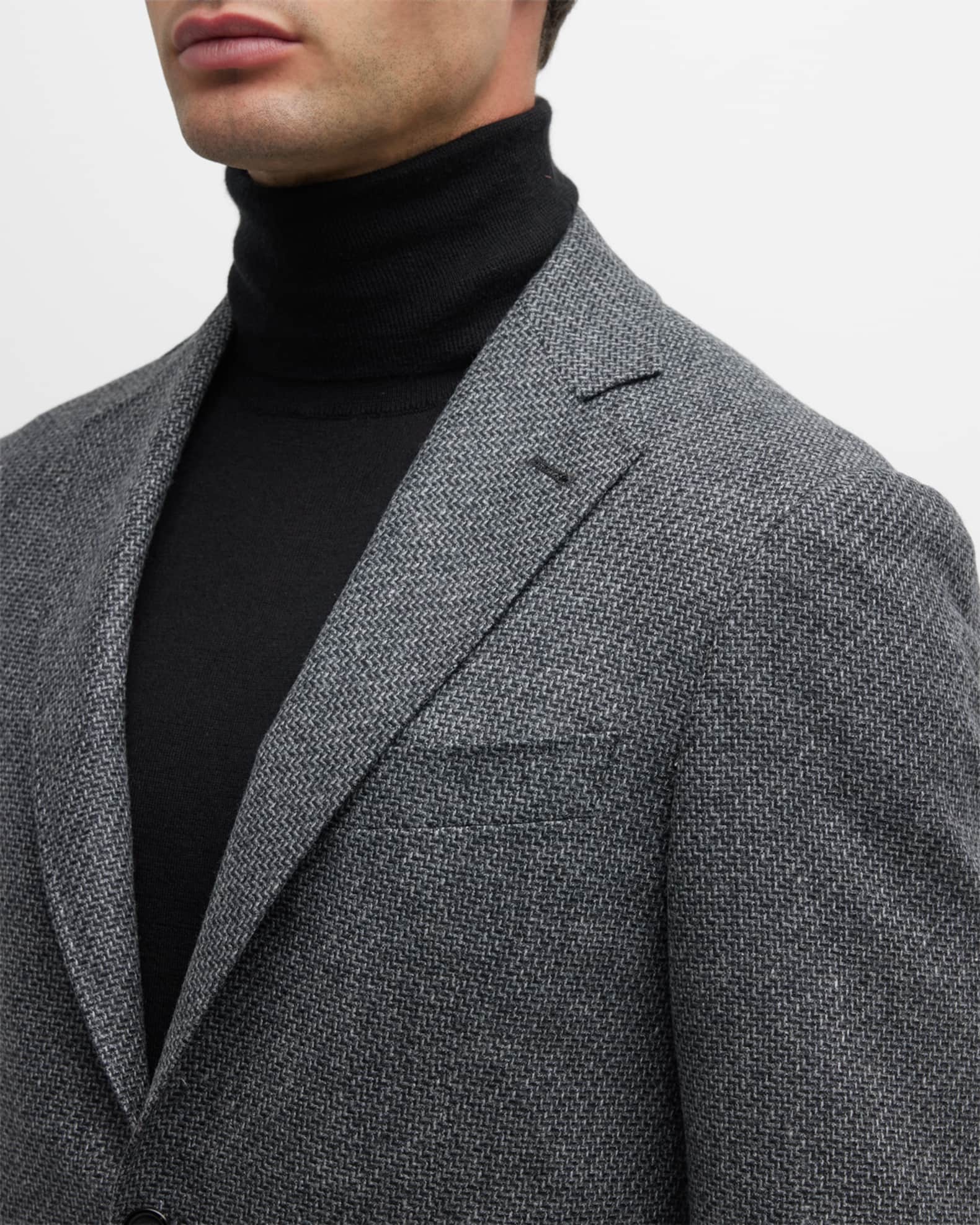 Canali Men's Wool Step-Weave Sport Coat | Neiman Marcus