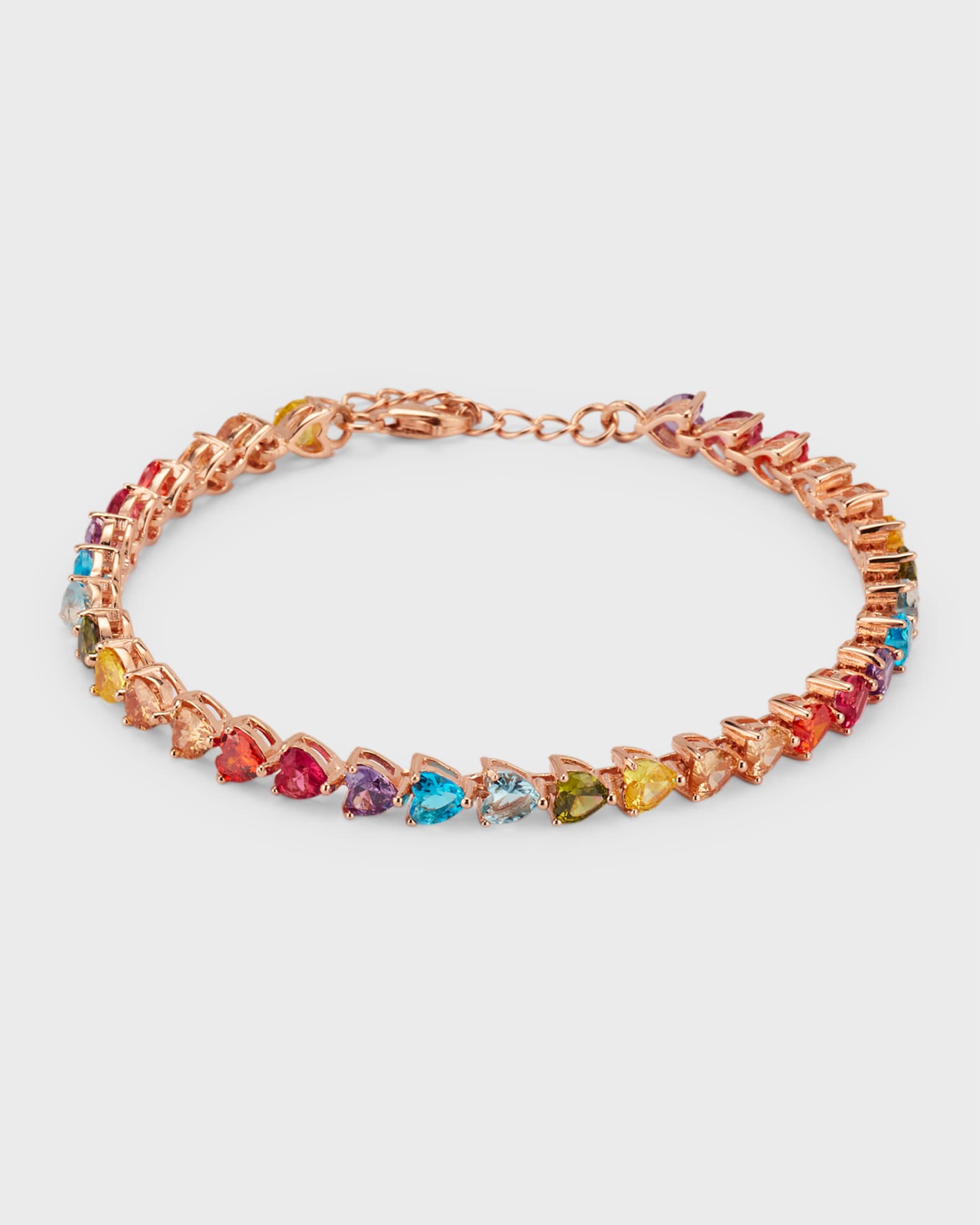 Tai Rainbow Heart Tennis Bracelet | Neiman Marcus