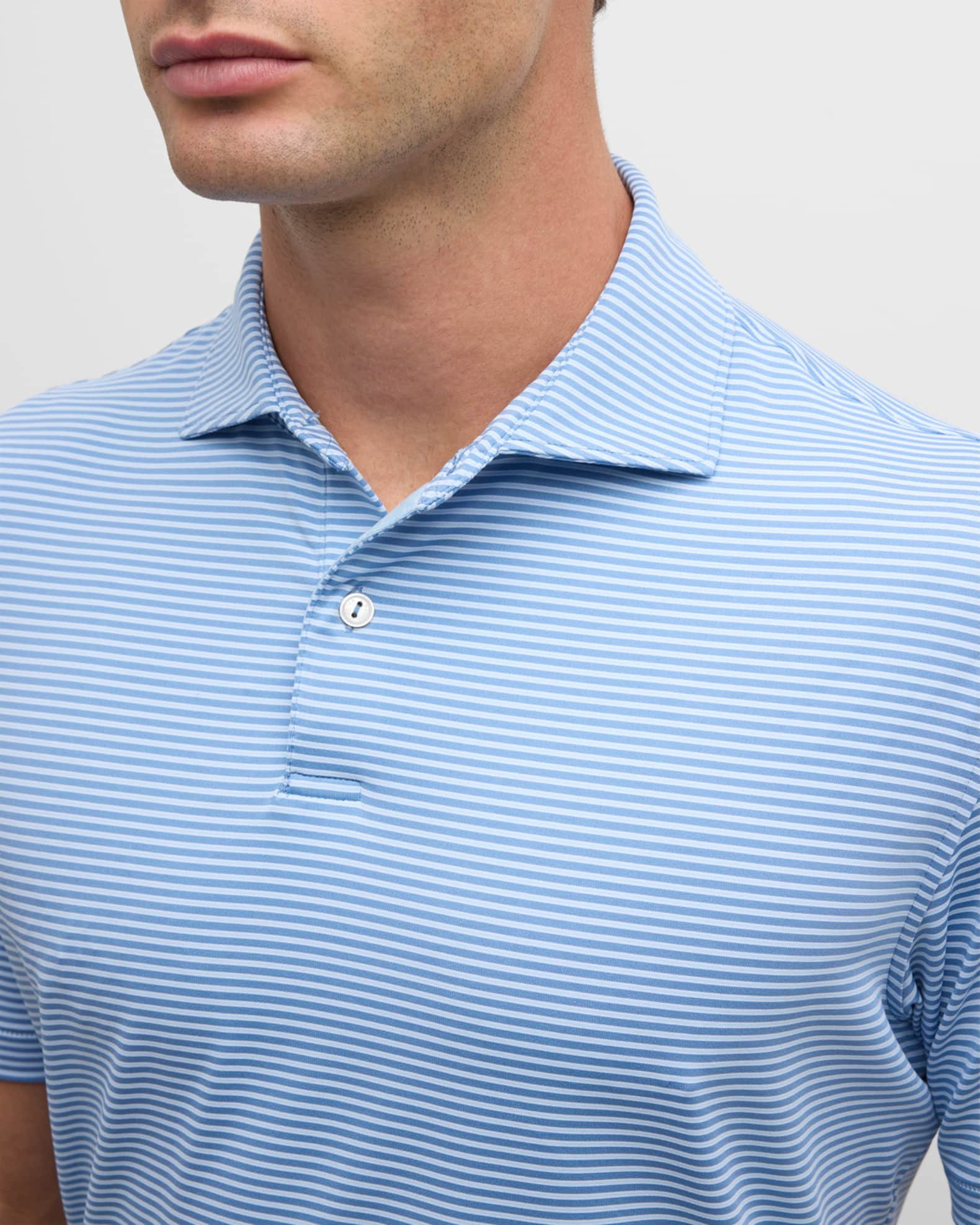 Peter Millar Men's Ambrose Performance Jersey Polo Shirt | Neiman Marcus