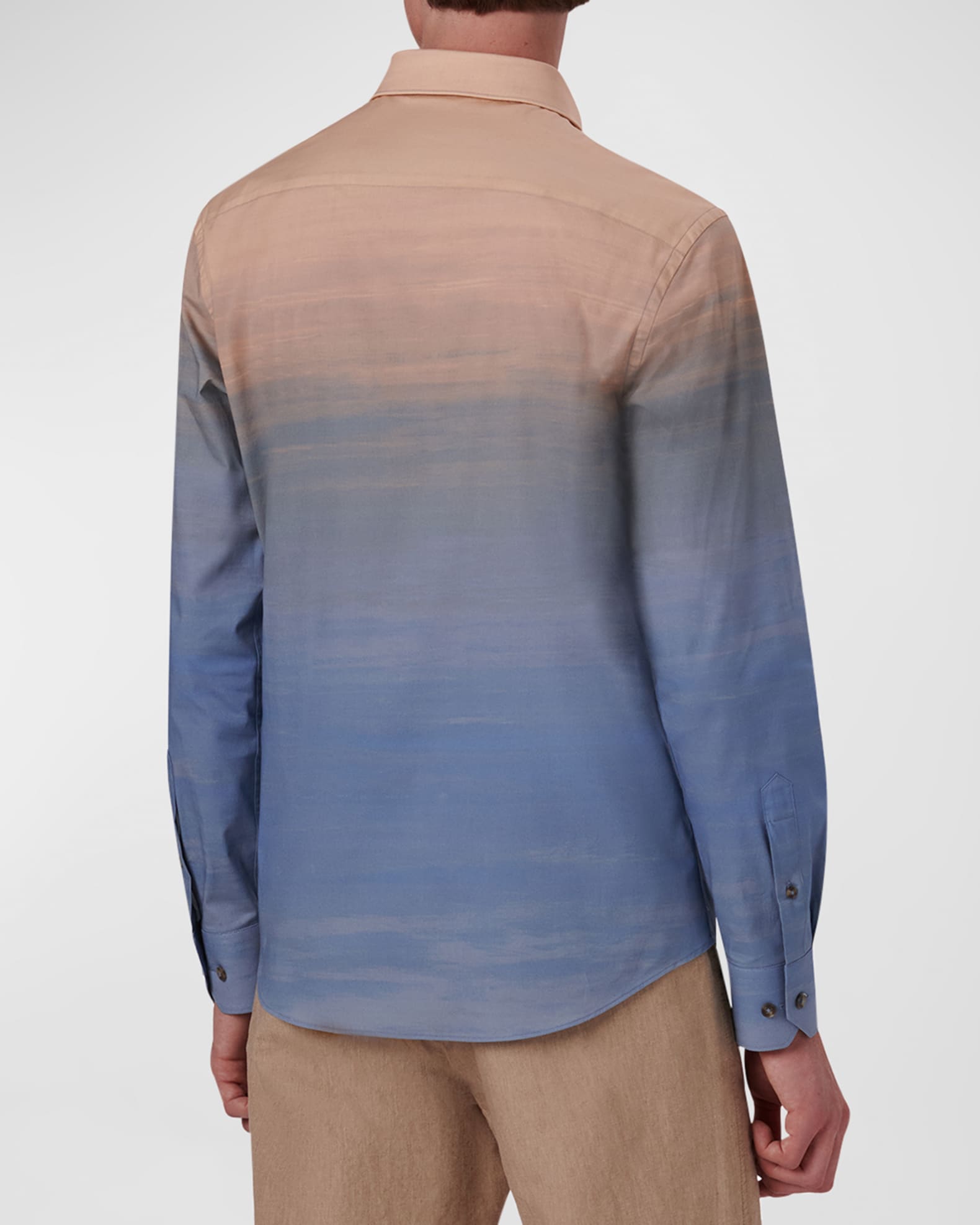 Bugatchi Men's Slim Fit Cotton-Stretch Sport Shirt | Neiman Marcus