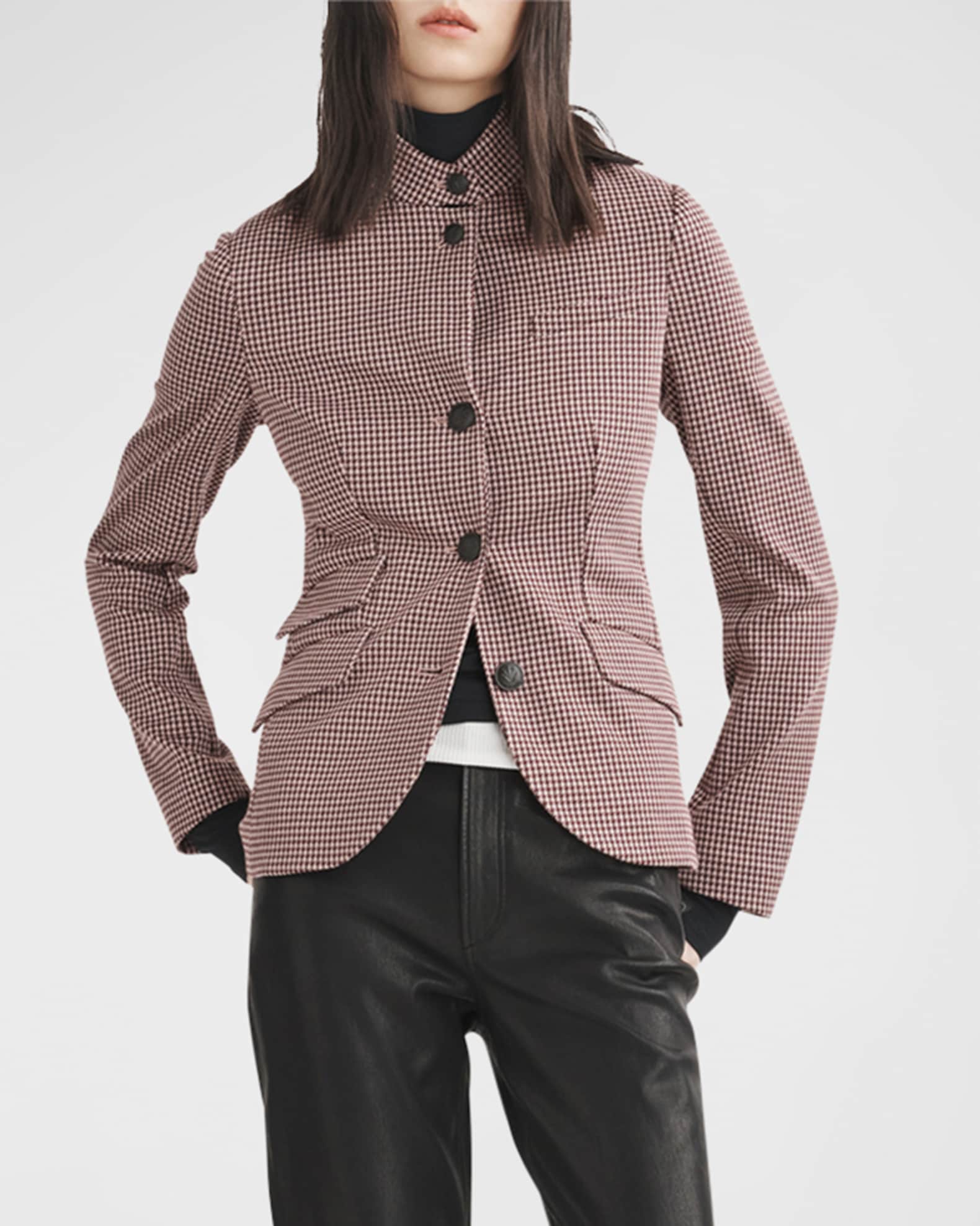 Rag & Bone Slade Plaid Slim Fit Blazer | Neiman Marcus