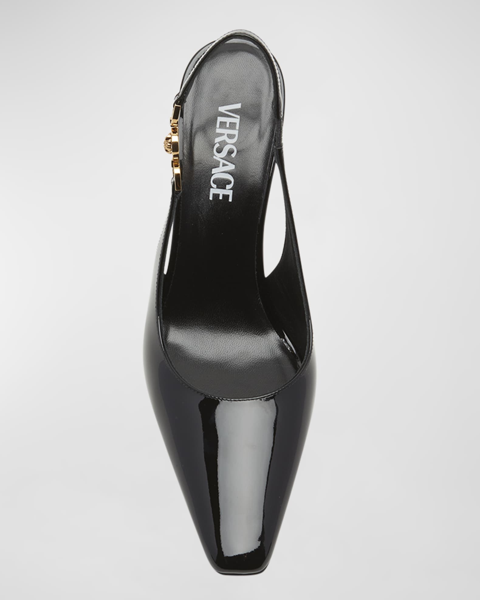 Versace Medusa Patent Slingback Pumps | Neiman Marcus