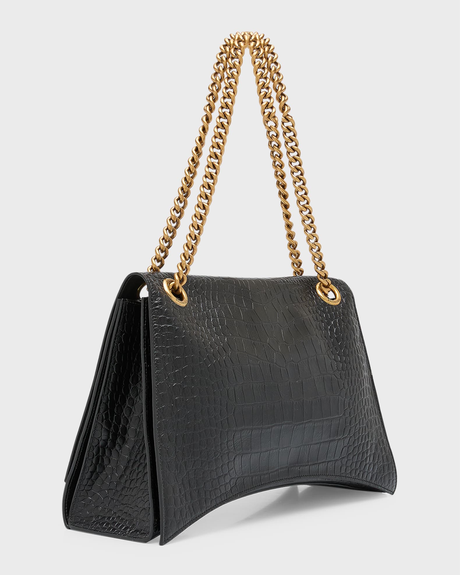 Balenciaga Crush Large Chain Bag Crocodile Embossed | Neiman Marcus