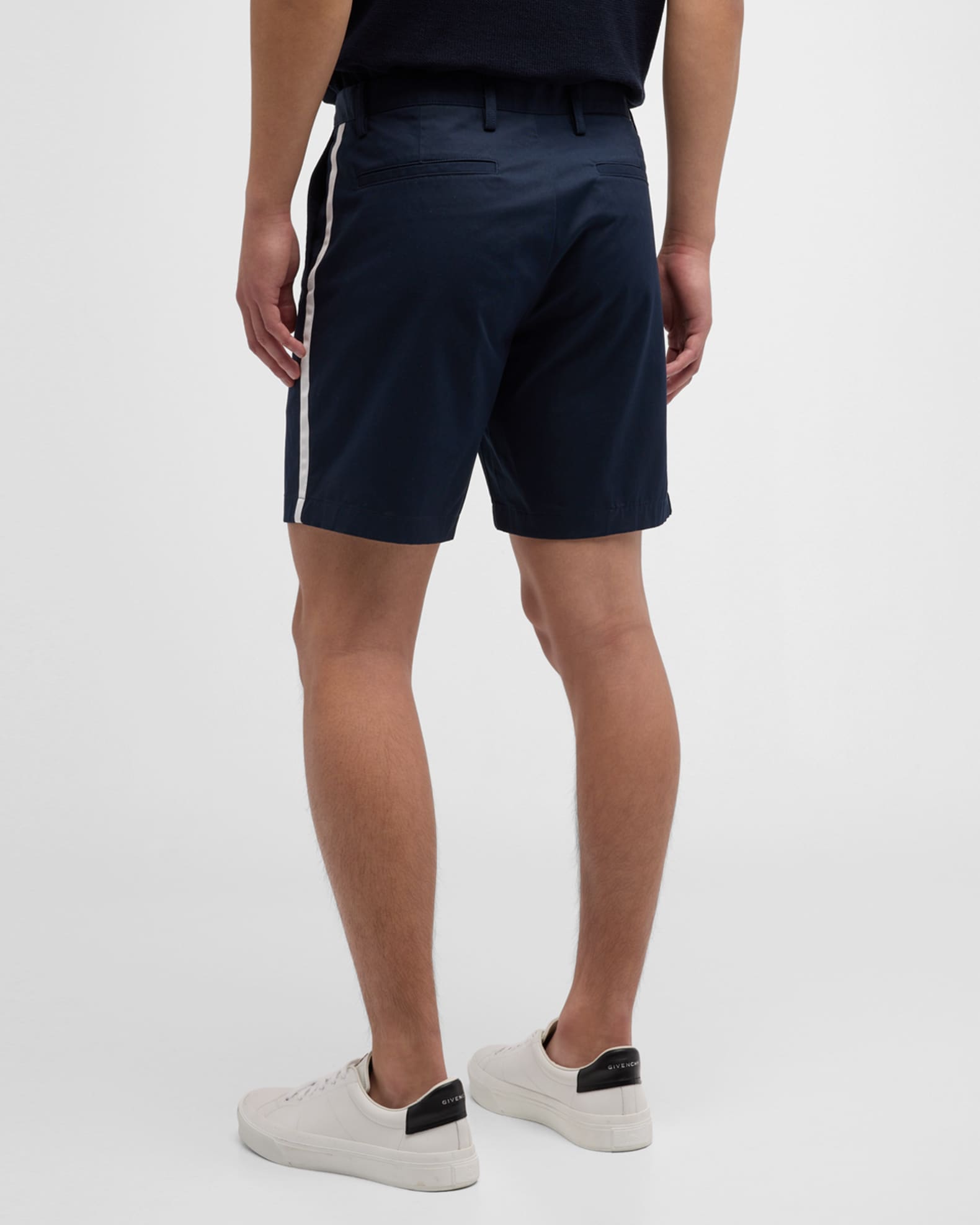 Theory Men's Zaine Side Stripe Shorts | Neiman Marcus