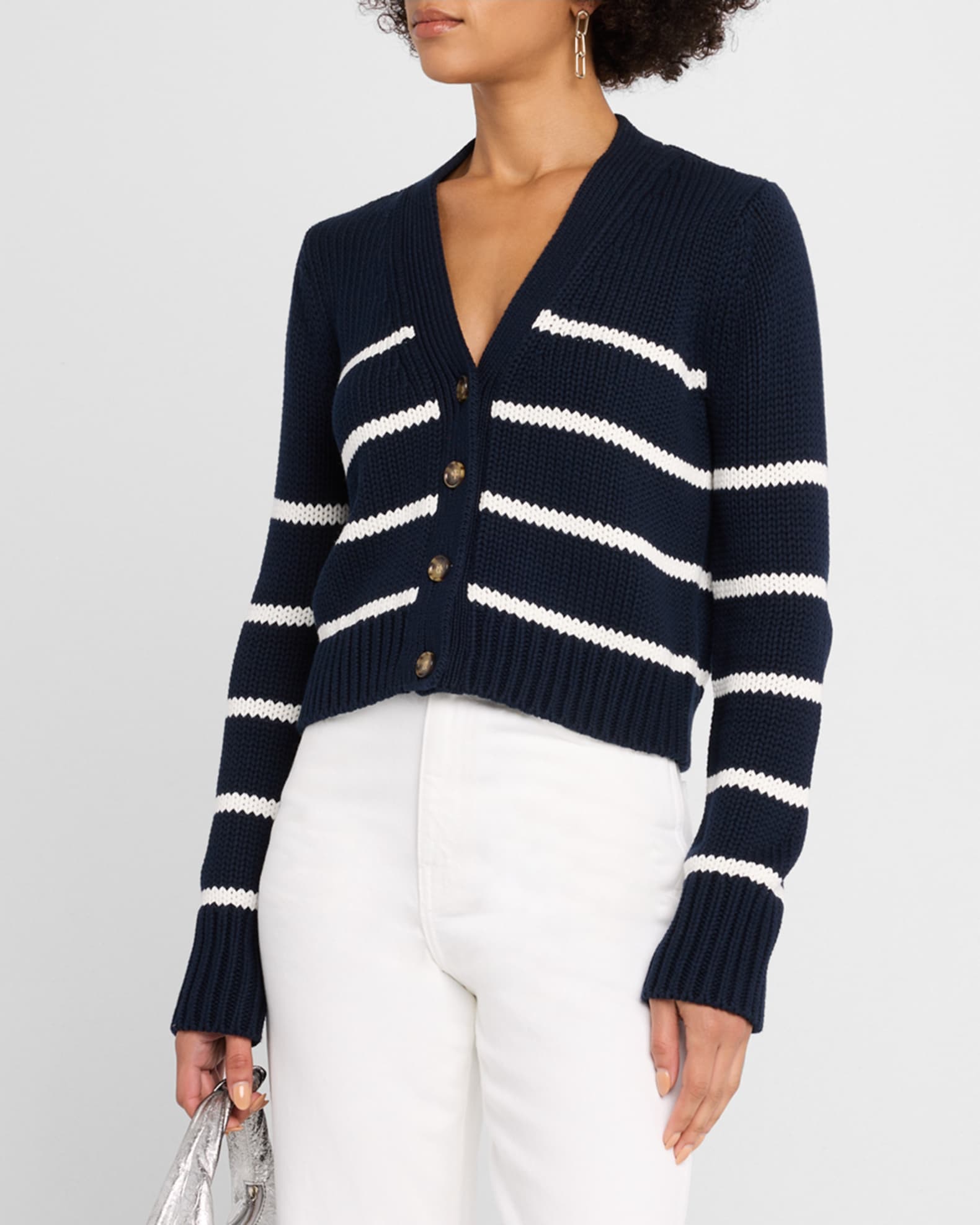 La Ligne Mini Marina Striped Cardigan | Neiman Marcus