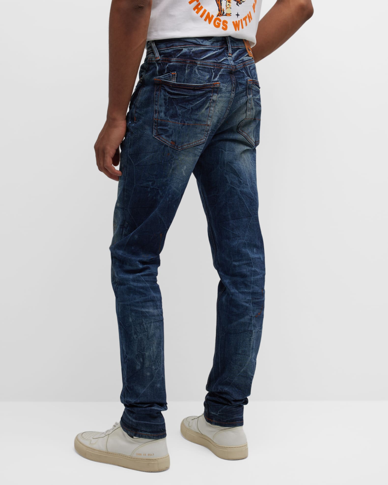 PRPS Men's Slim Paint Splatter Jeans | Neiman Marcus