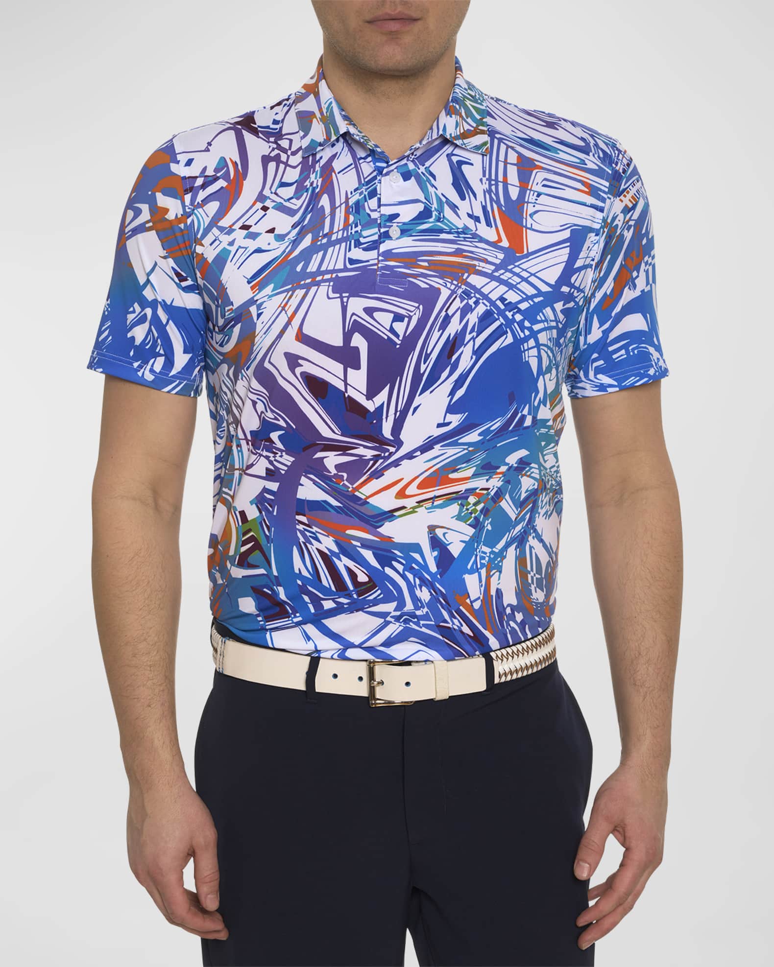 Robert Graham Men's Messina Polo Shirt | Neiman Marcus