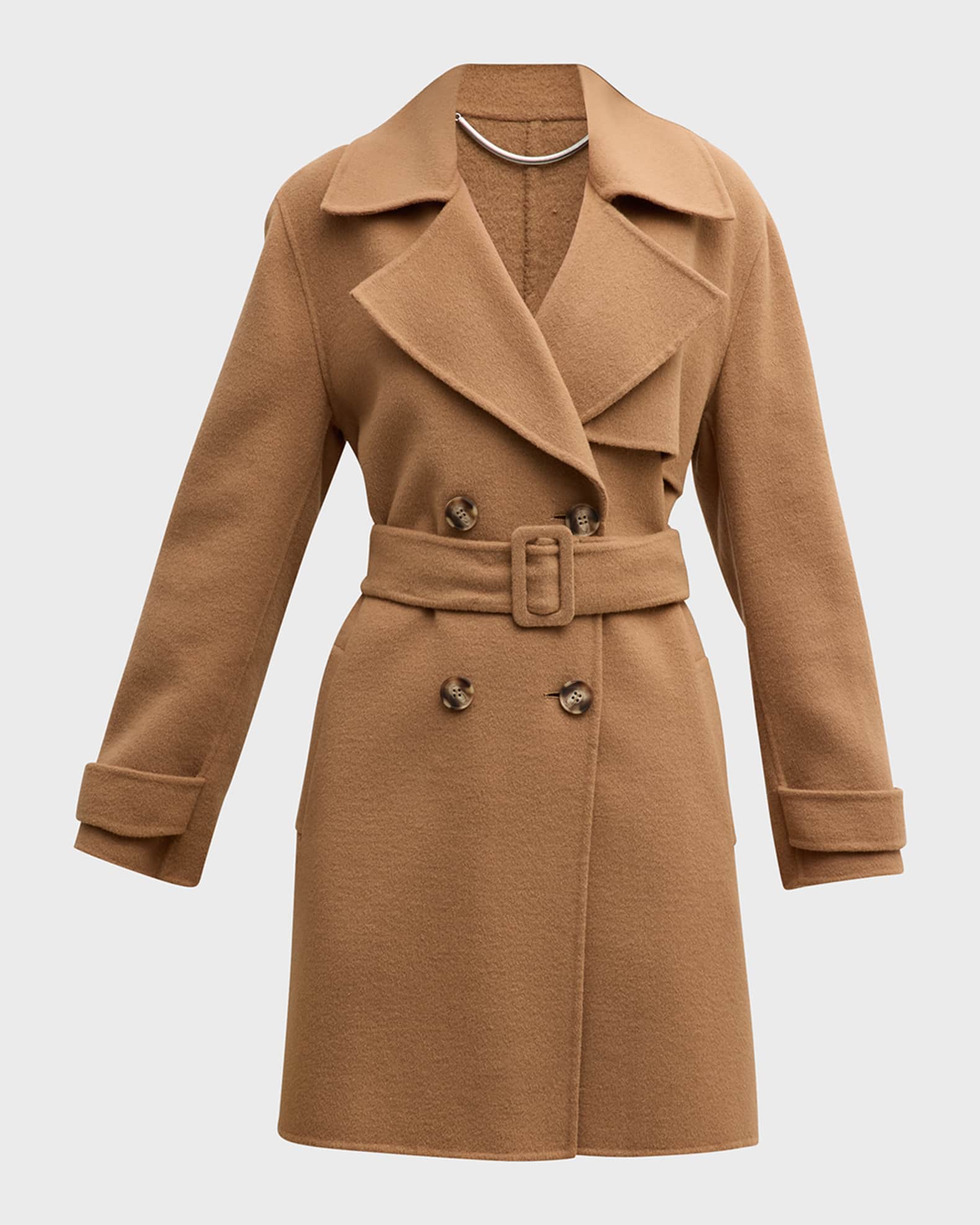 Marella Este Belted Double-Breasted Coat | Neiman Marcus