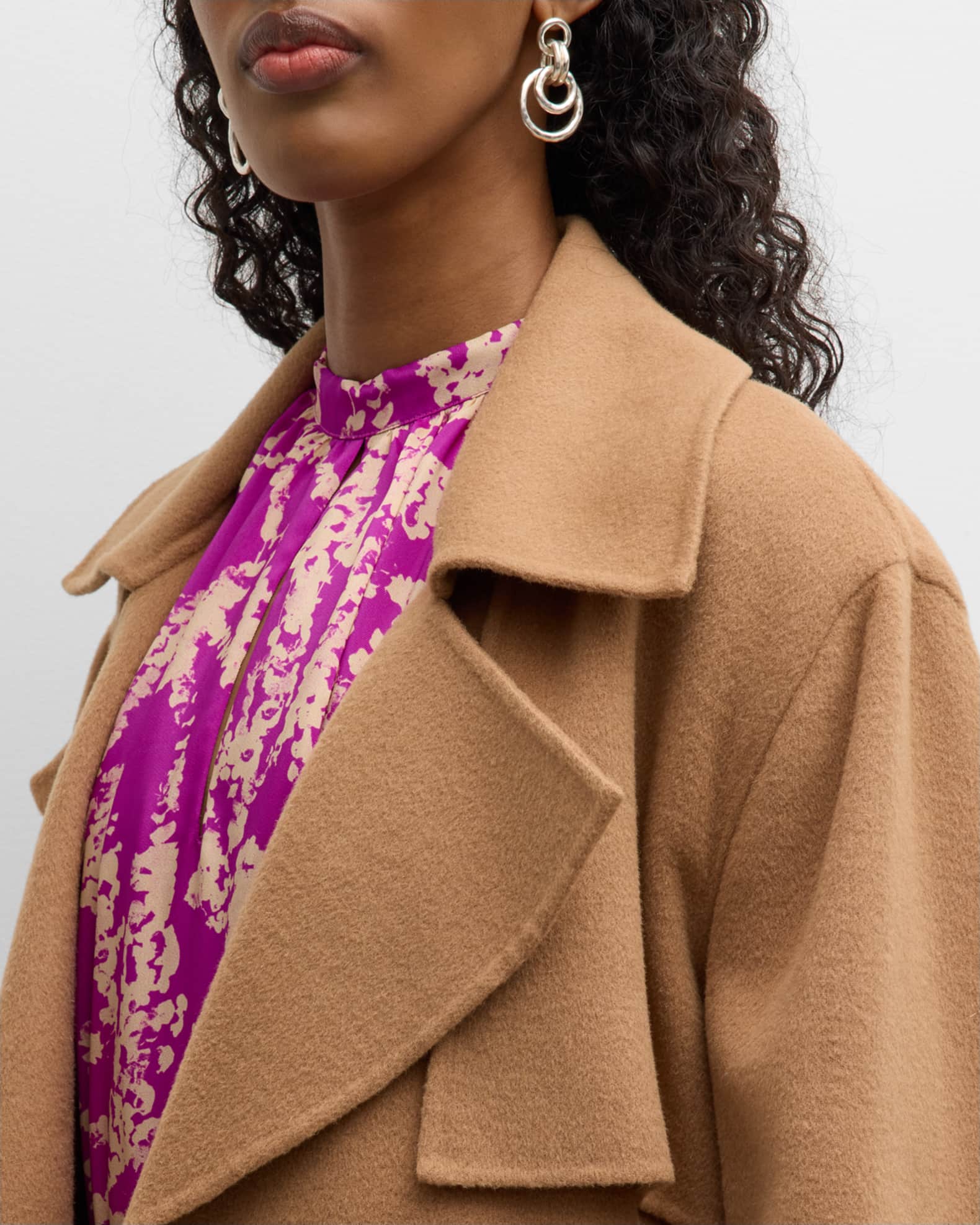 Marella Este Belted Double-Breasted Coat | Neiman Marcus