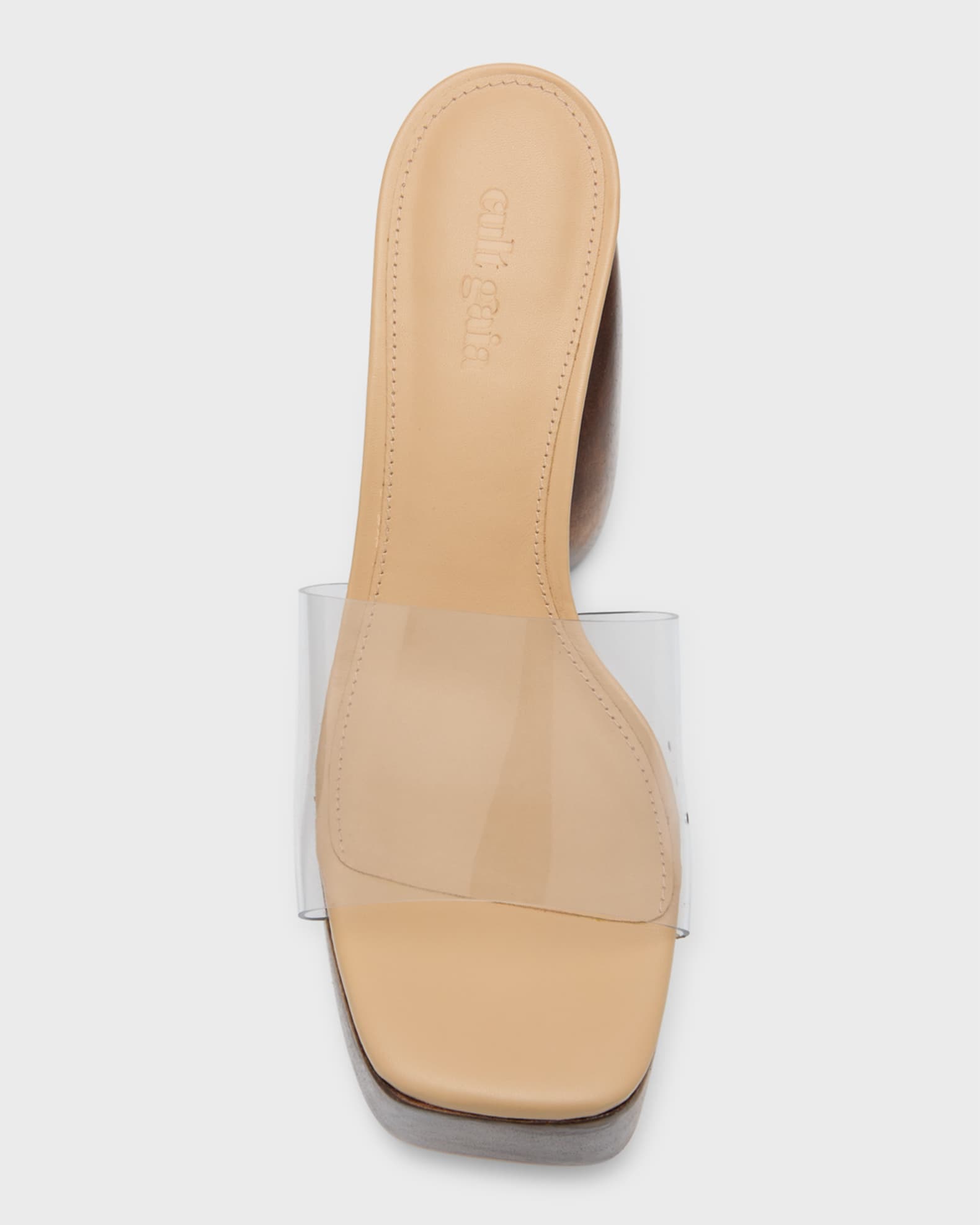 Cult Gaia Mama Clear Platform Slide Sandals | Neiman Marcus