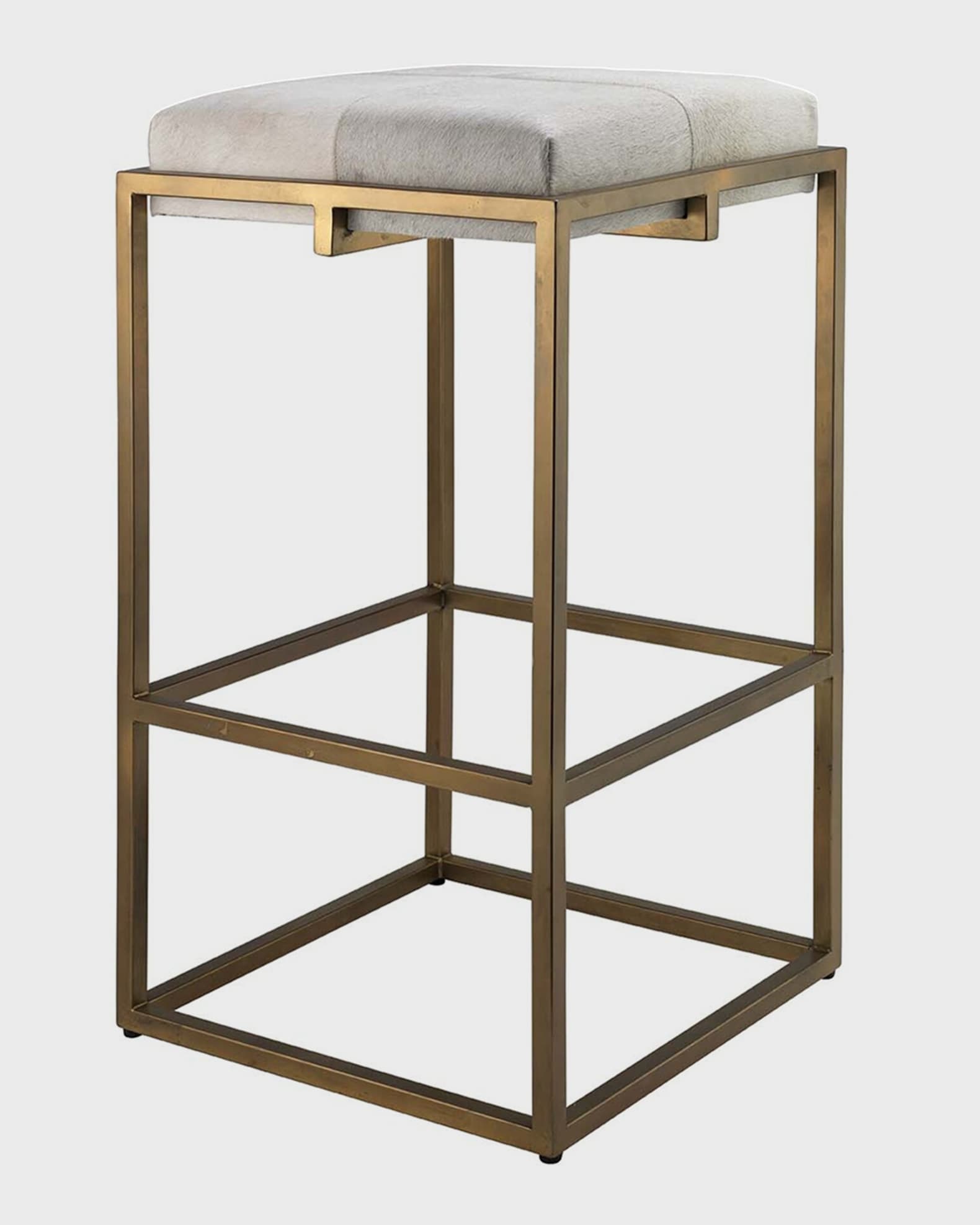 Shelby Hair Hide Stools | Neiman Marcus