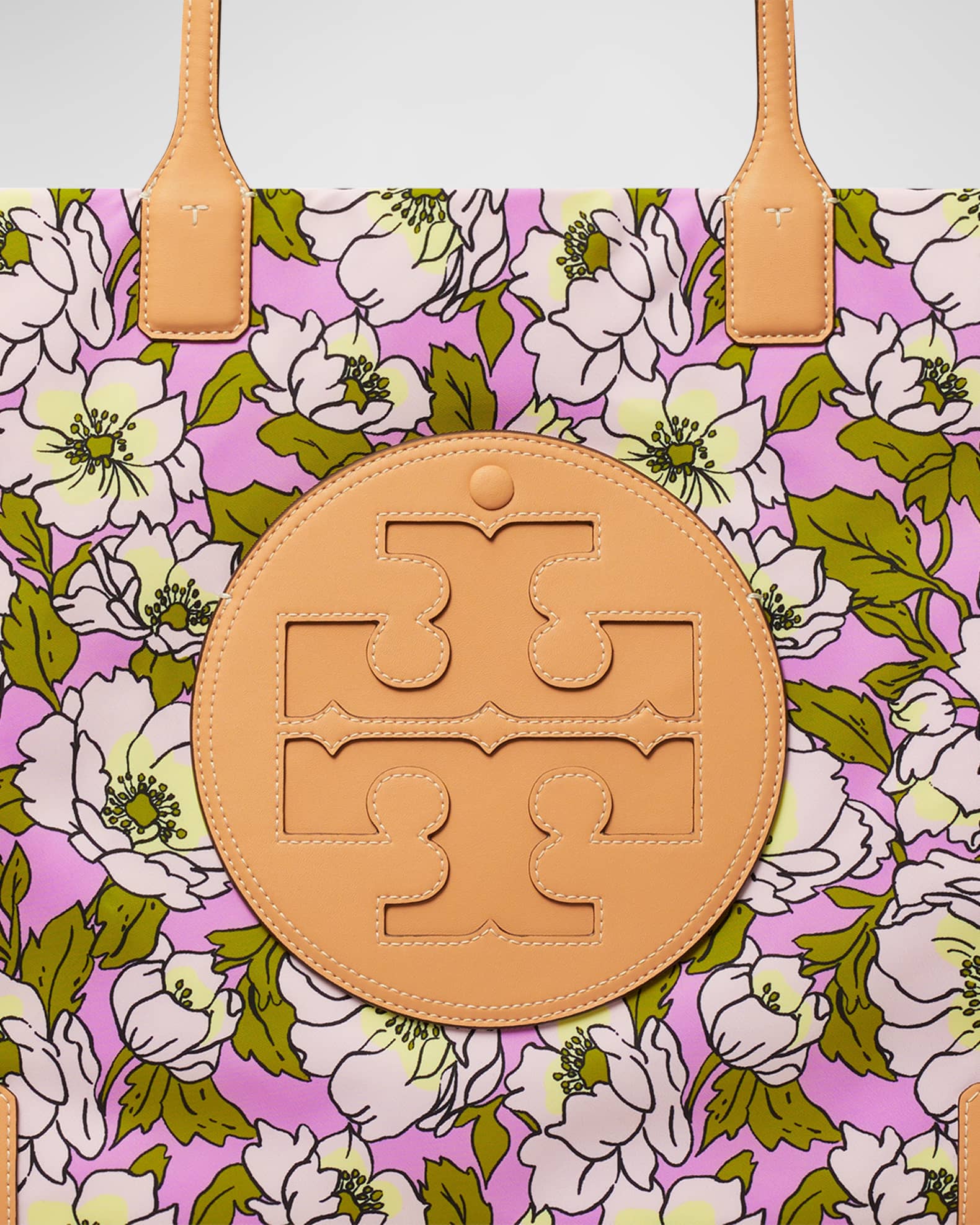 Tory Burch Ella Flower-Print Tote Bag | Neiman Marcus