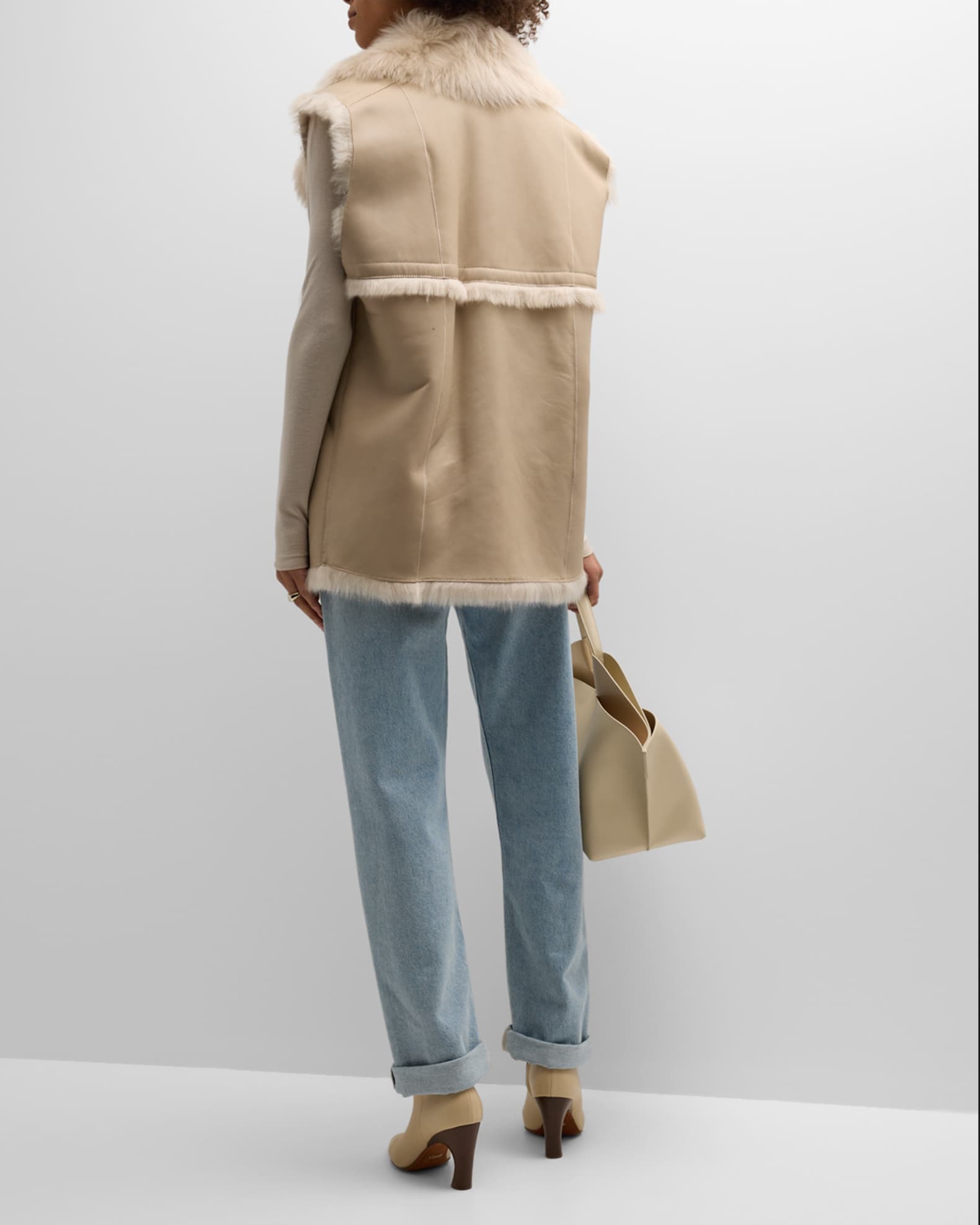 Iro Yemi Sheep Shearling Vest | Neiman Marcus