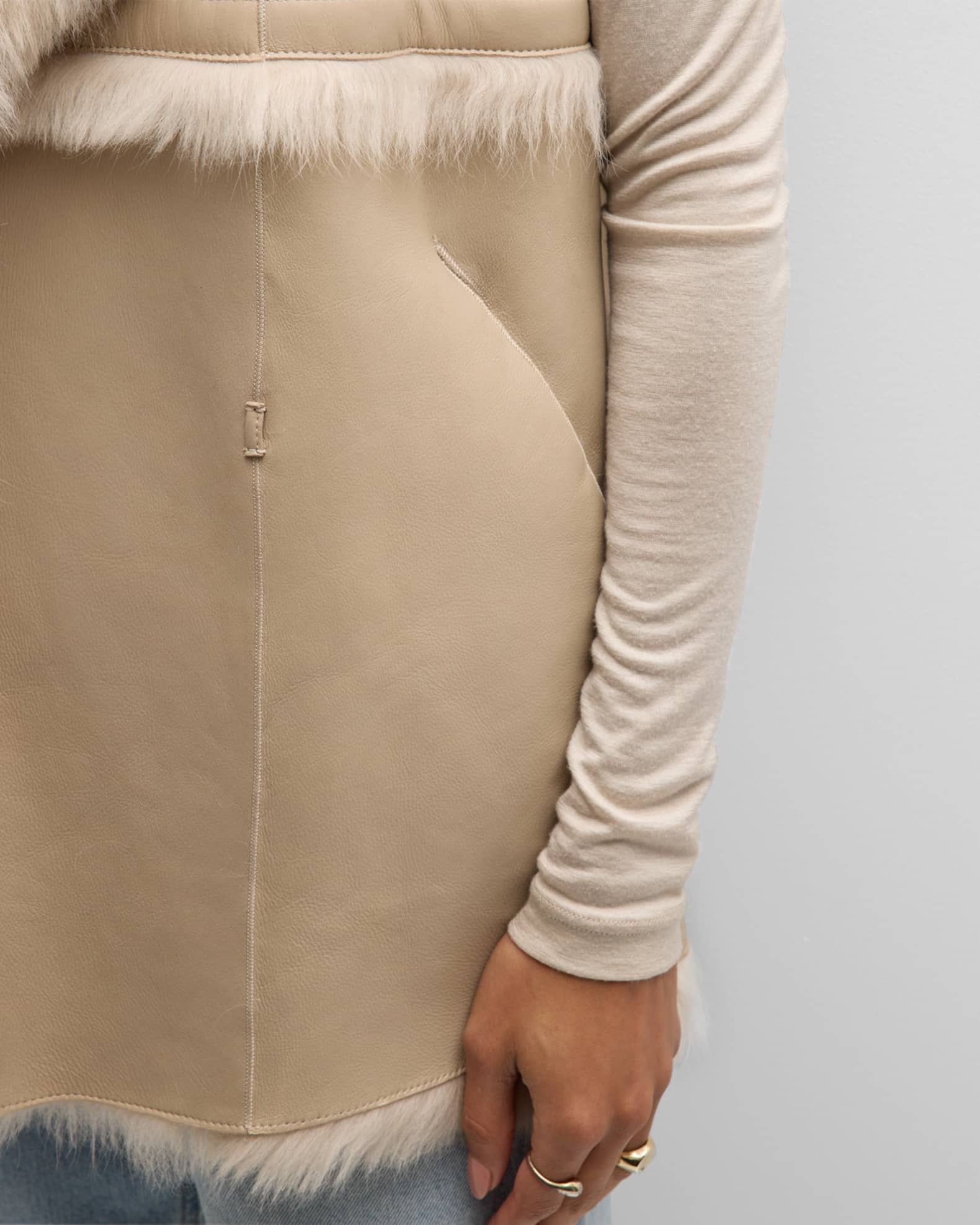 Iro Yemi Sheep Shearling Vest | Neiman Marcus