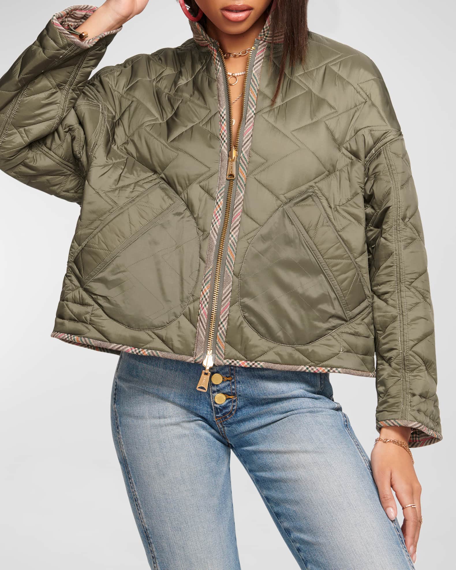 Ramy Brook Reversible Freya Quilted Jacket | Neiman Marcus