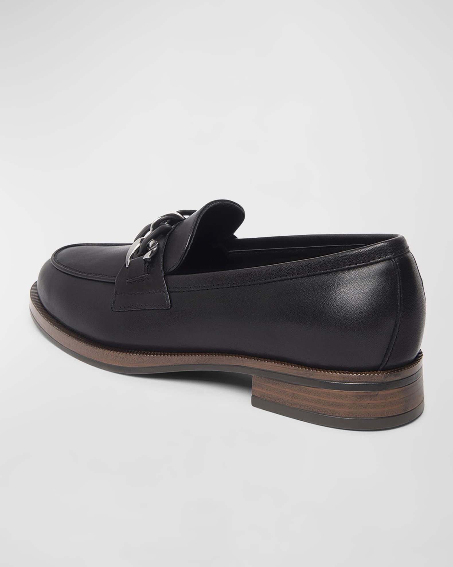 NeroGiardini Leather Chain Slip-on Loafers | Neiman Marcus