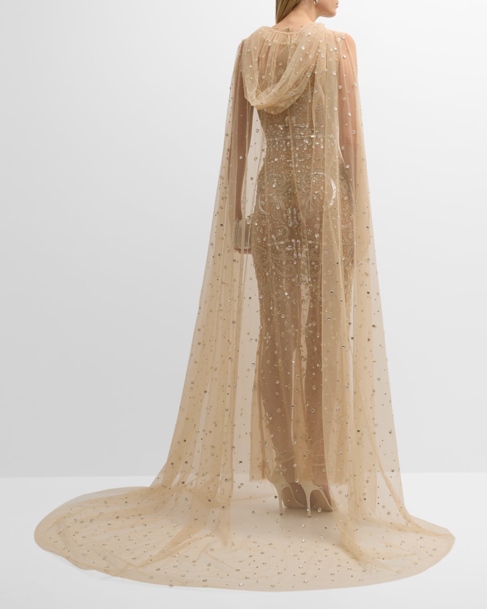 Sheer Crystal Embroidered Collection | Neiman Marcus