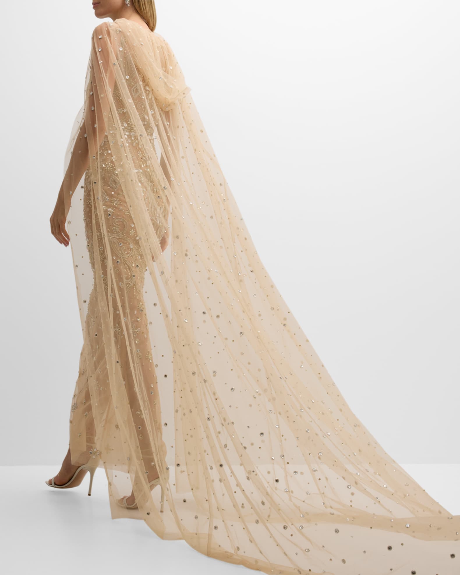 Sheer Crystal Embroidered Collection | Neiman Marcus