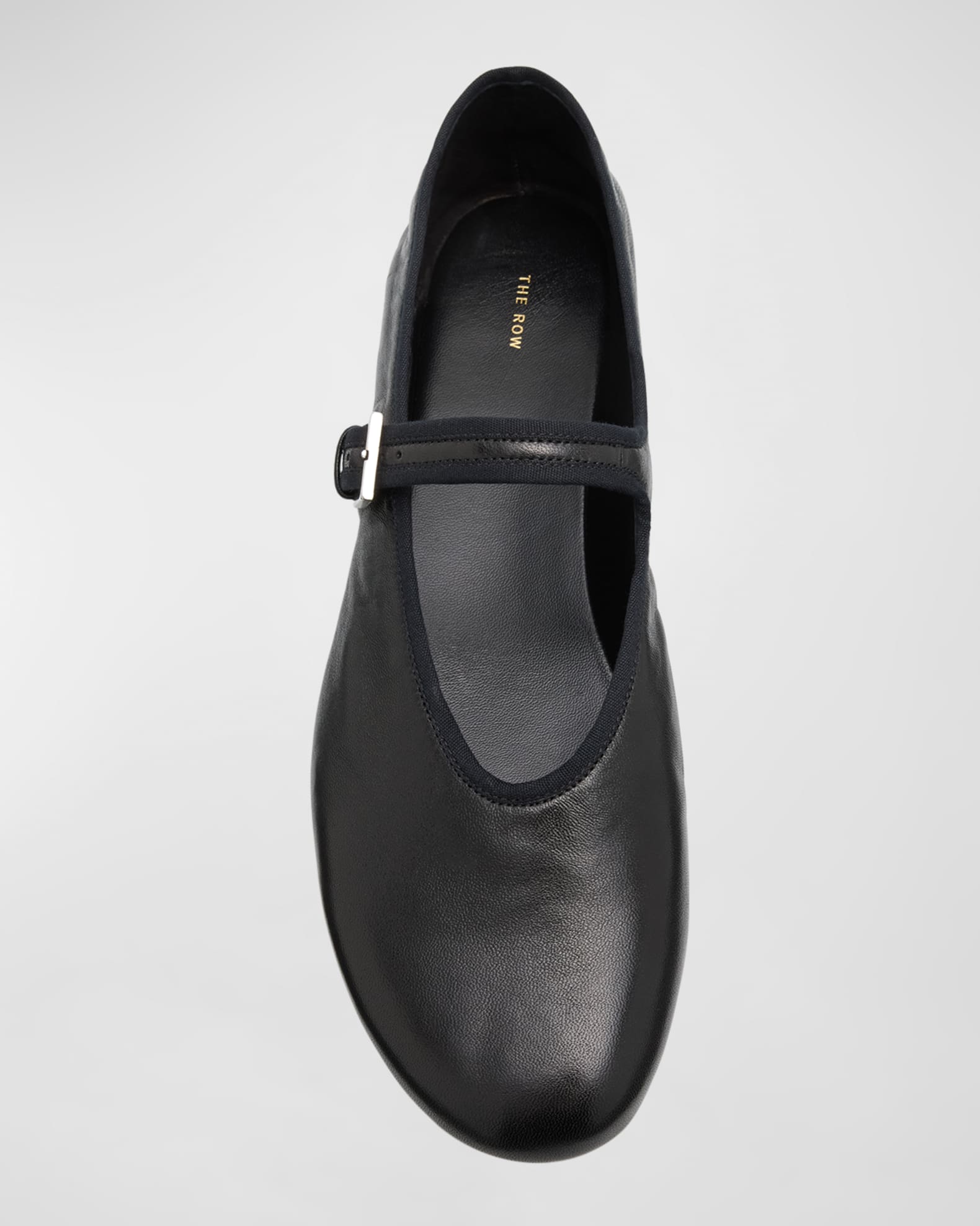 THE ROW Boheme Leather Mary Jane Ballerina Flats | Neiman Marcus