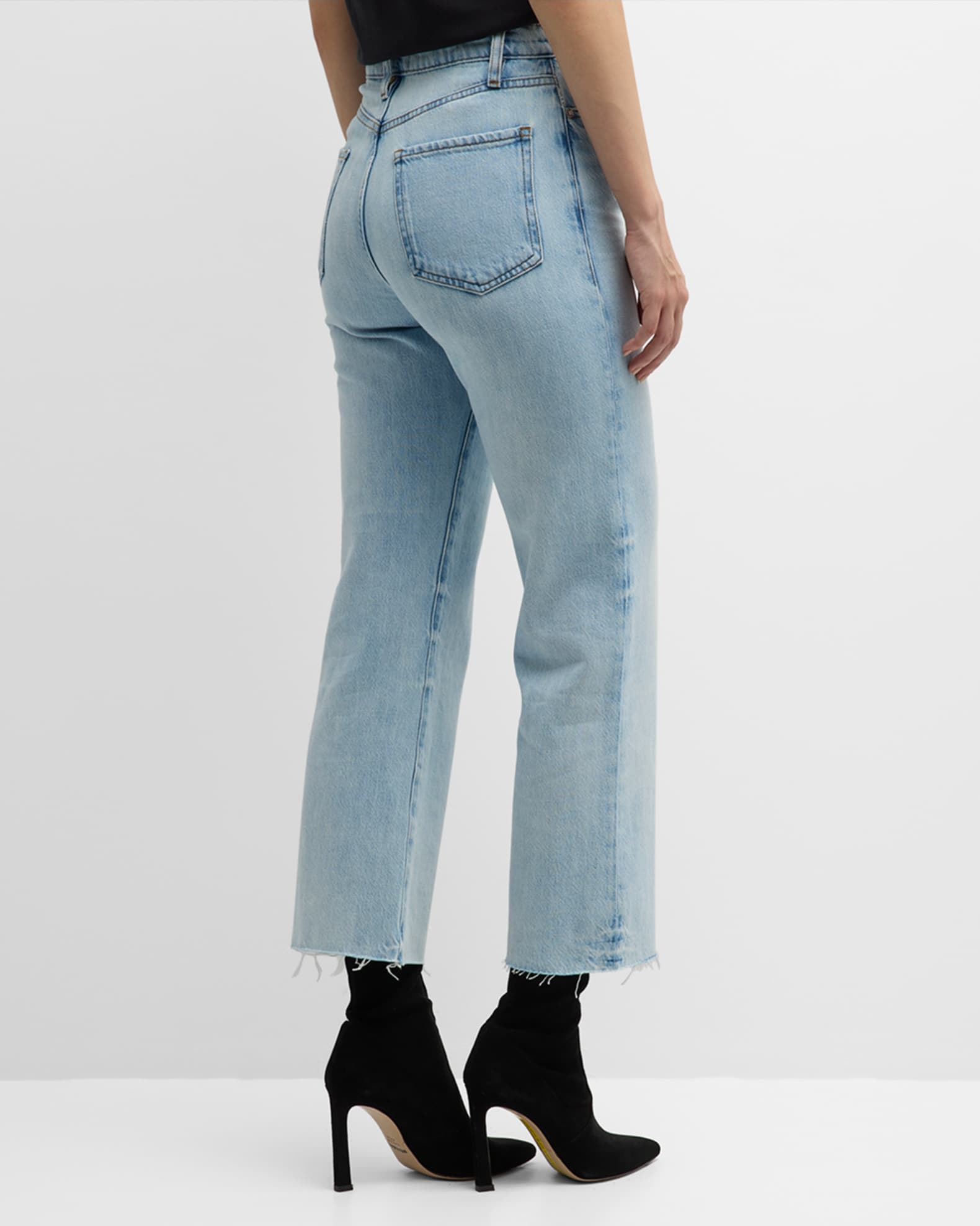 FRAME Le Jane Crop Straight Jeans | Neiman Marcus
