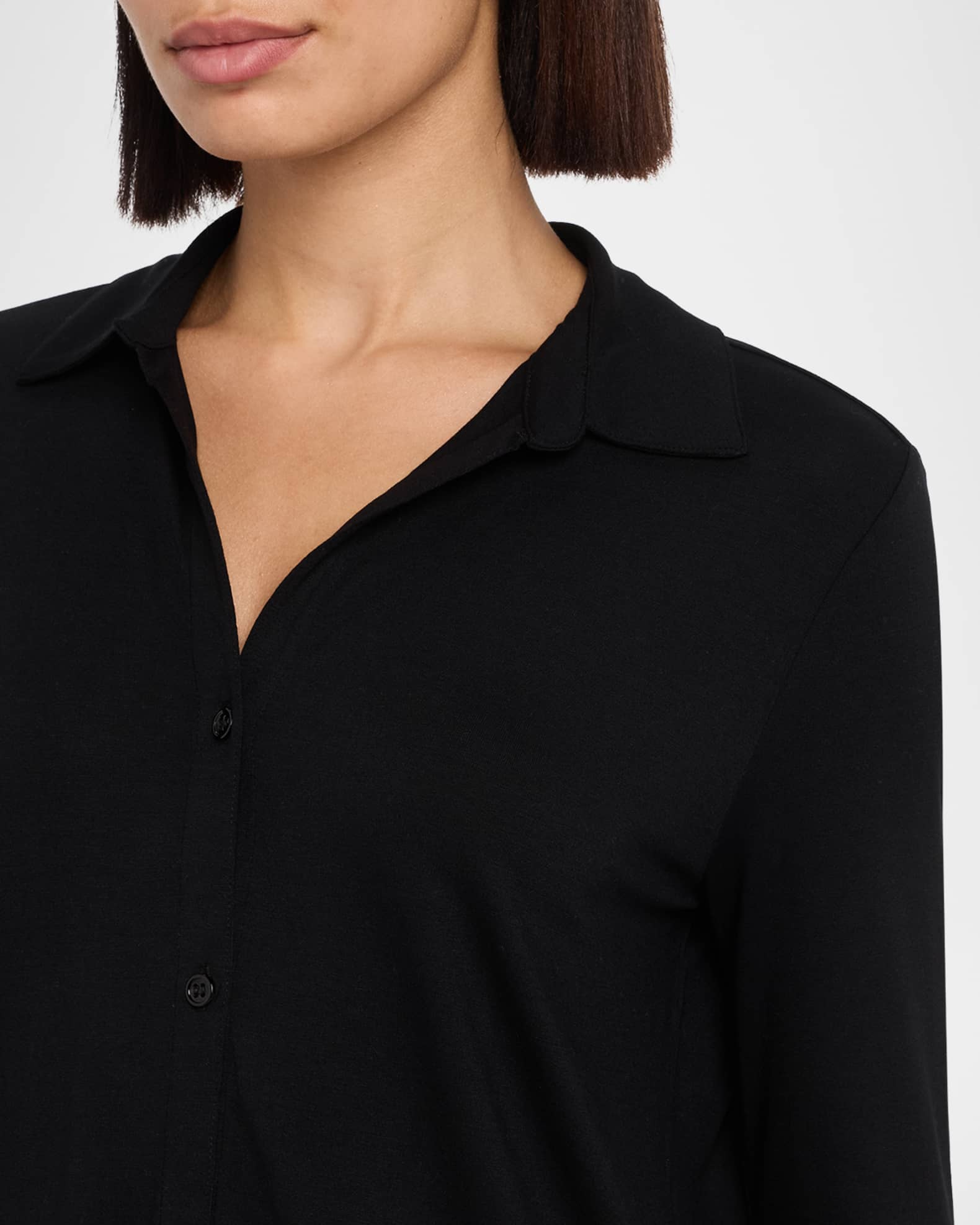 Majestic Filatures Soft Touch Button-Front Shirt | Neiman Marcus