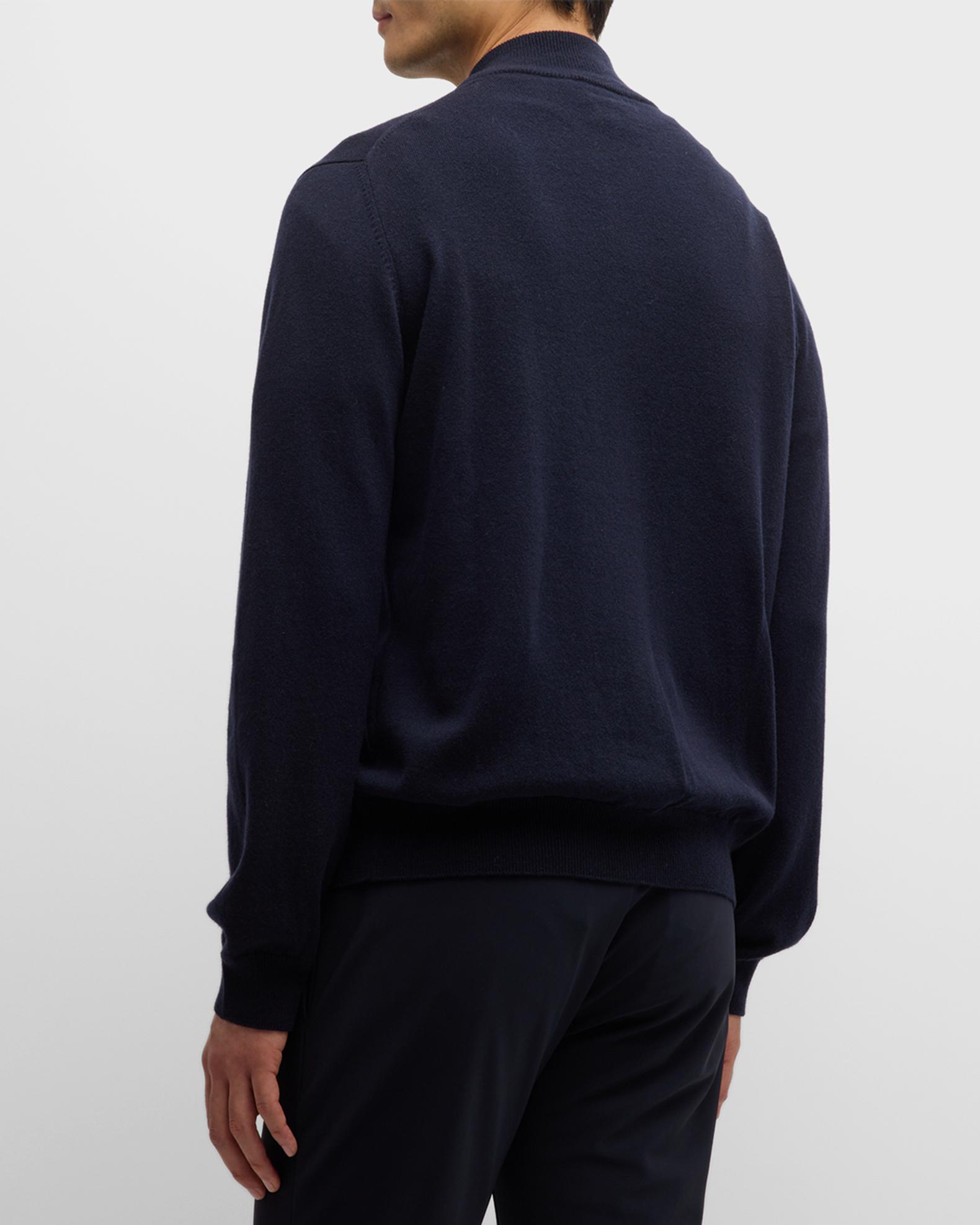 Giorgio Armani Men's Cashmere Full Zip Sweater | Neiman Marcus