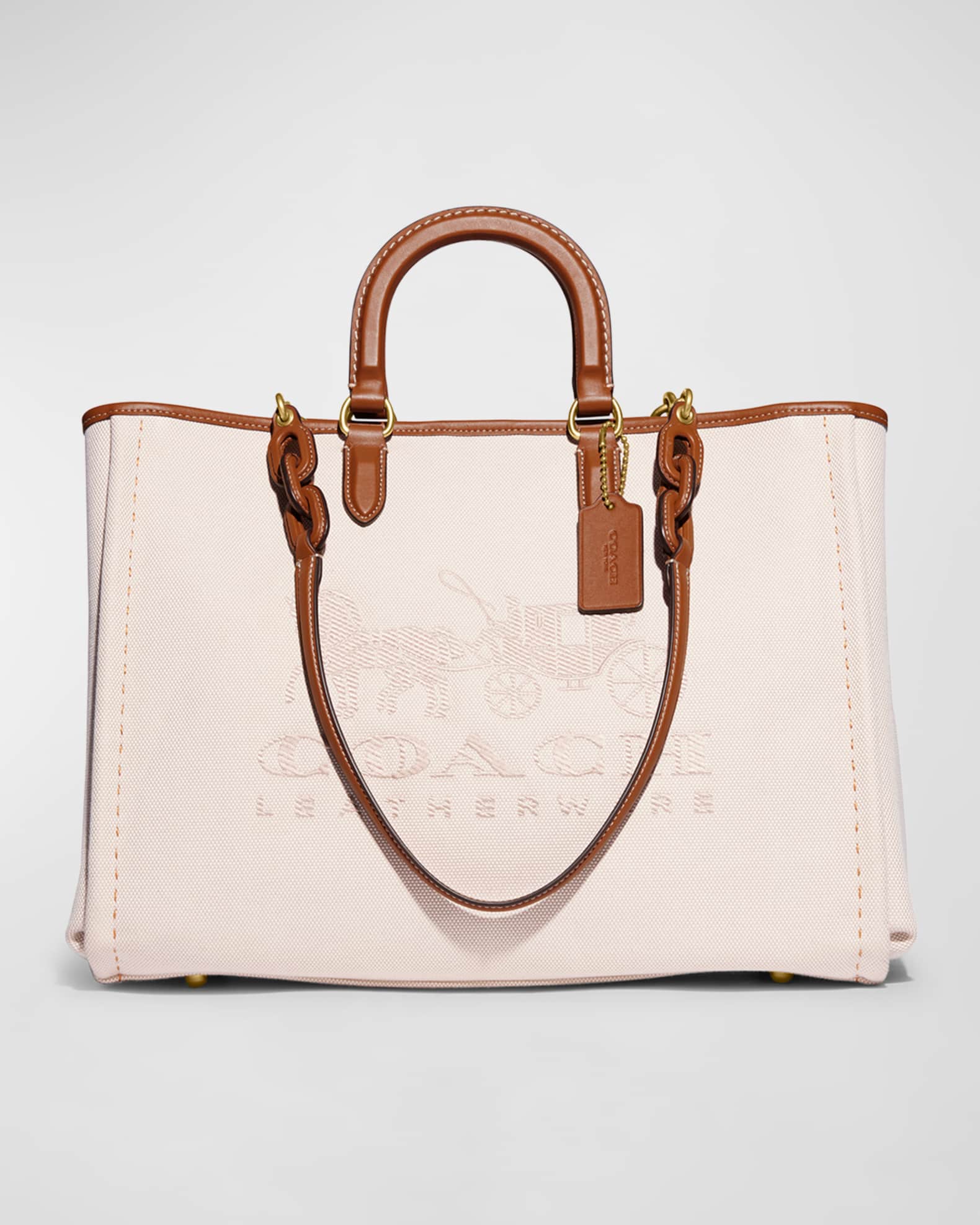 Coach Reese Logo Canvas Convertible Tote Bag | Neiman Marcus
