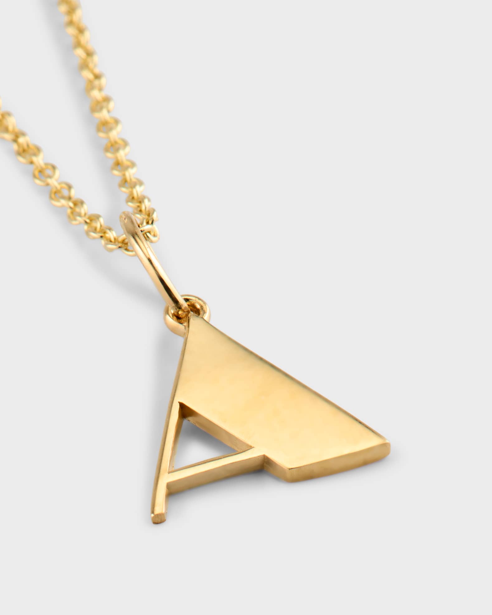 Sydney Evan 14K Pure Block Initial Necklace | Neiman Marcus