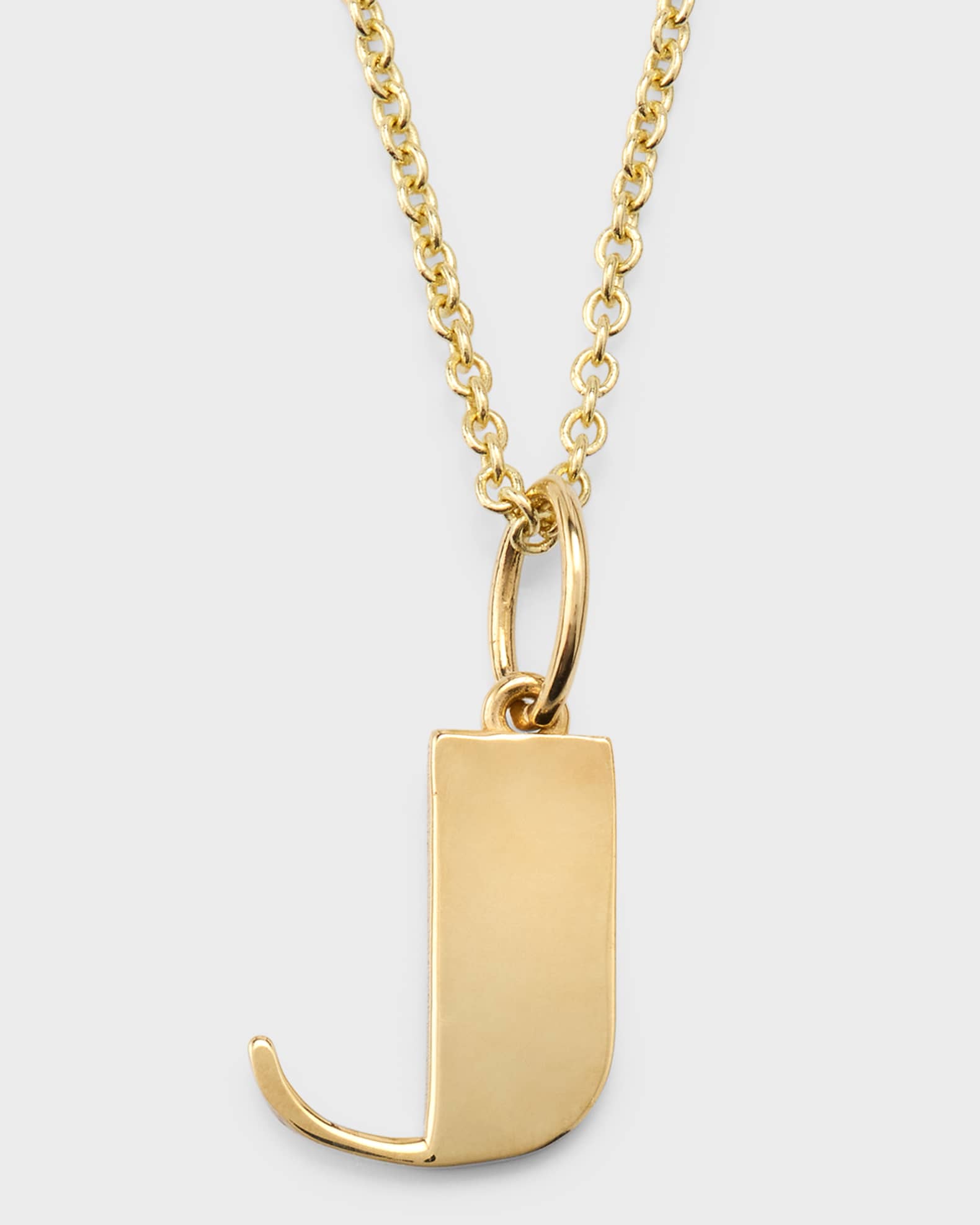 14K Pure Block Initial Necklace | Neiman Marcus