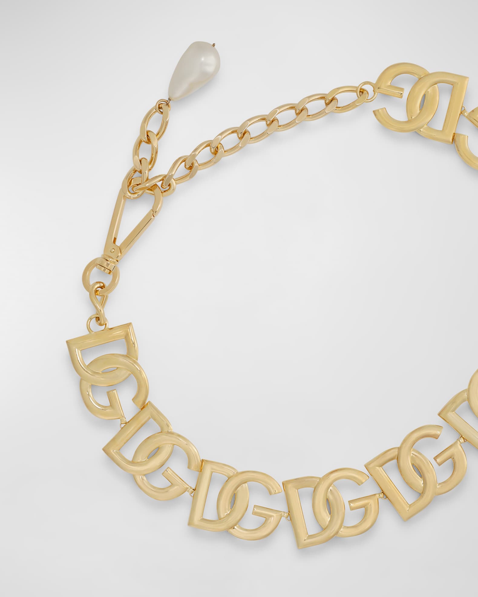 Dolce&Gabbana Interlocking DG Multi-Logo Chain Belt | Neiman Marcus
