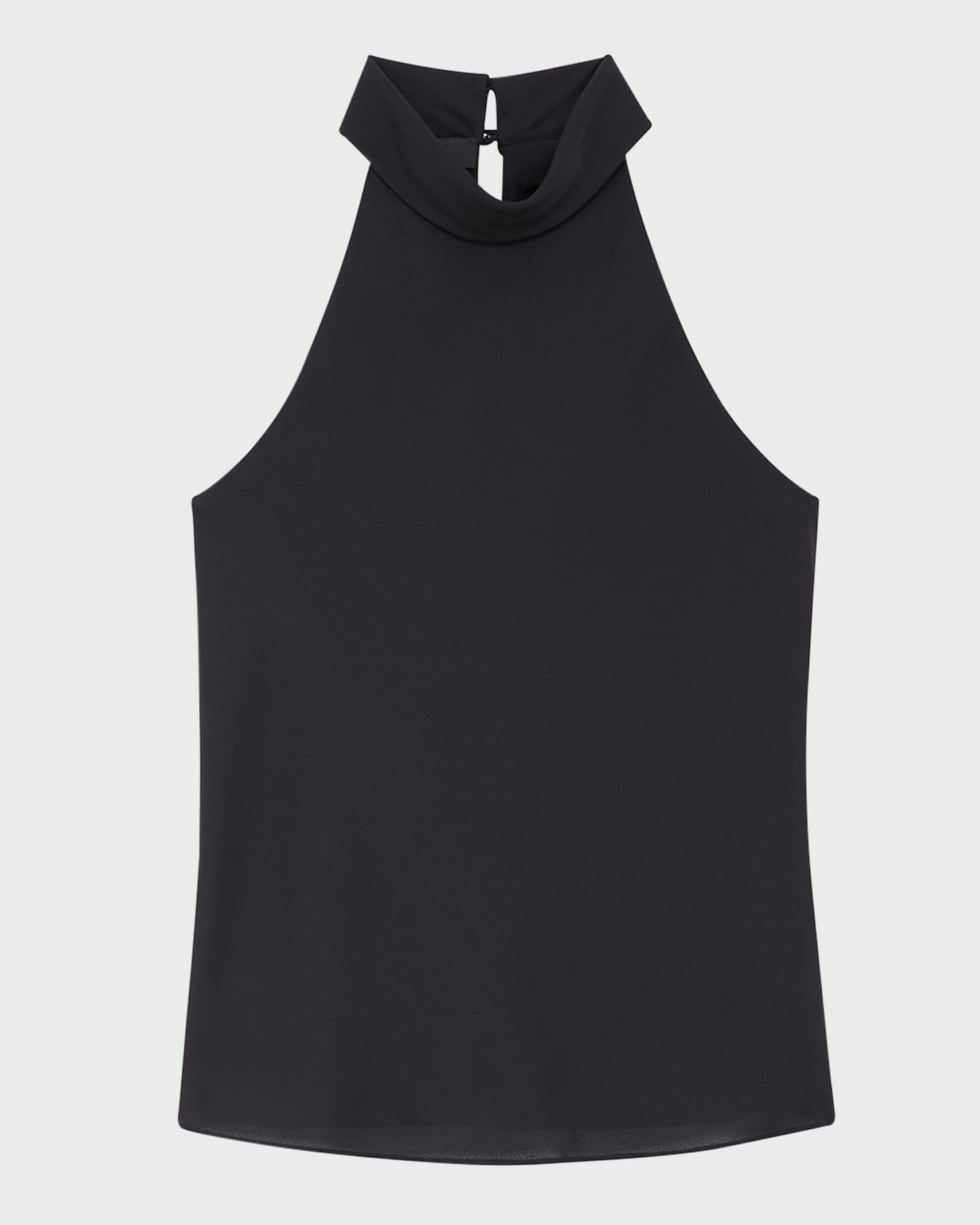 Theory Rolled-Neck Halter Top | Neiman Marcus