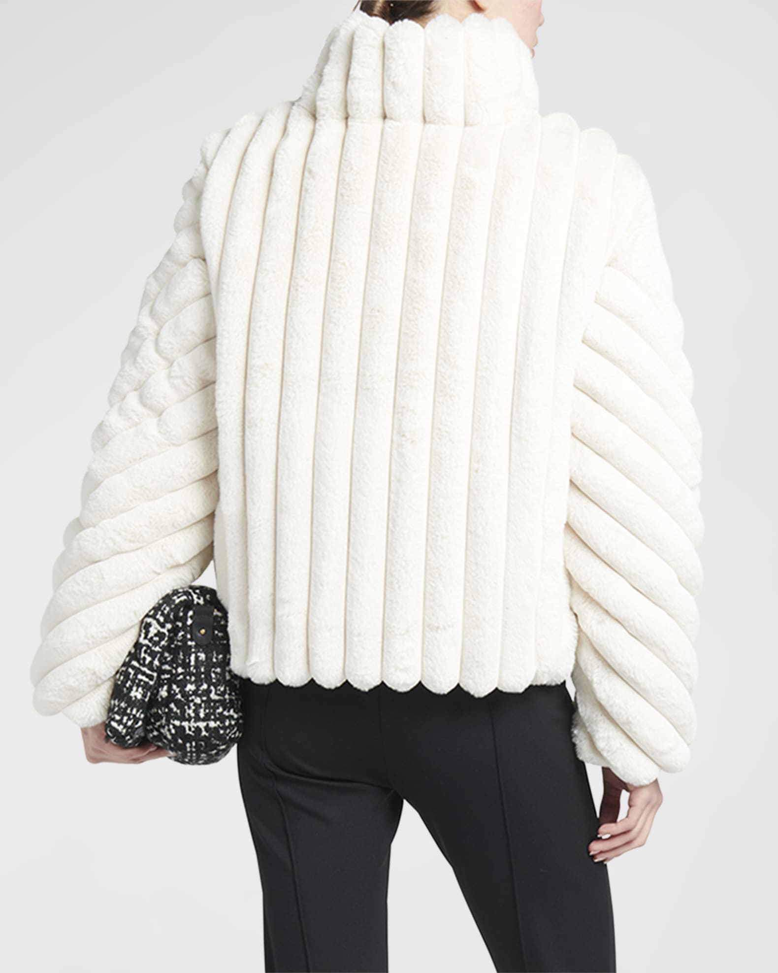 Moncler Pedrix Quilted Fuzzy Puffer Jacket | Neiman Marcus