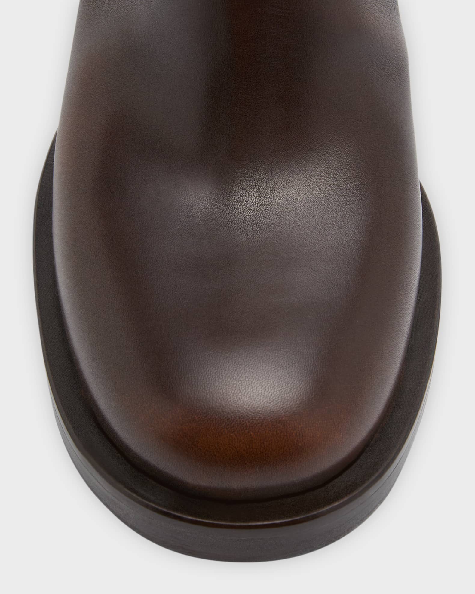 Miu Miu Calfskin Block-Heel Moto Booties | Neiman Marcus
