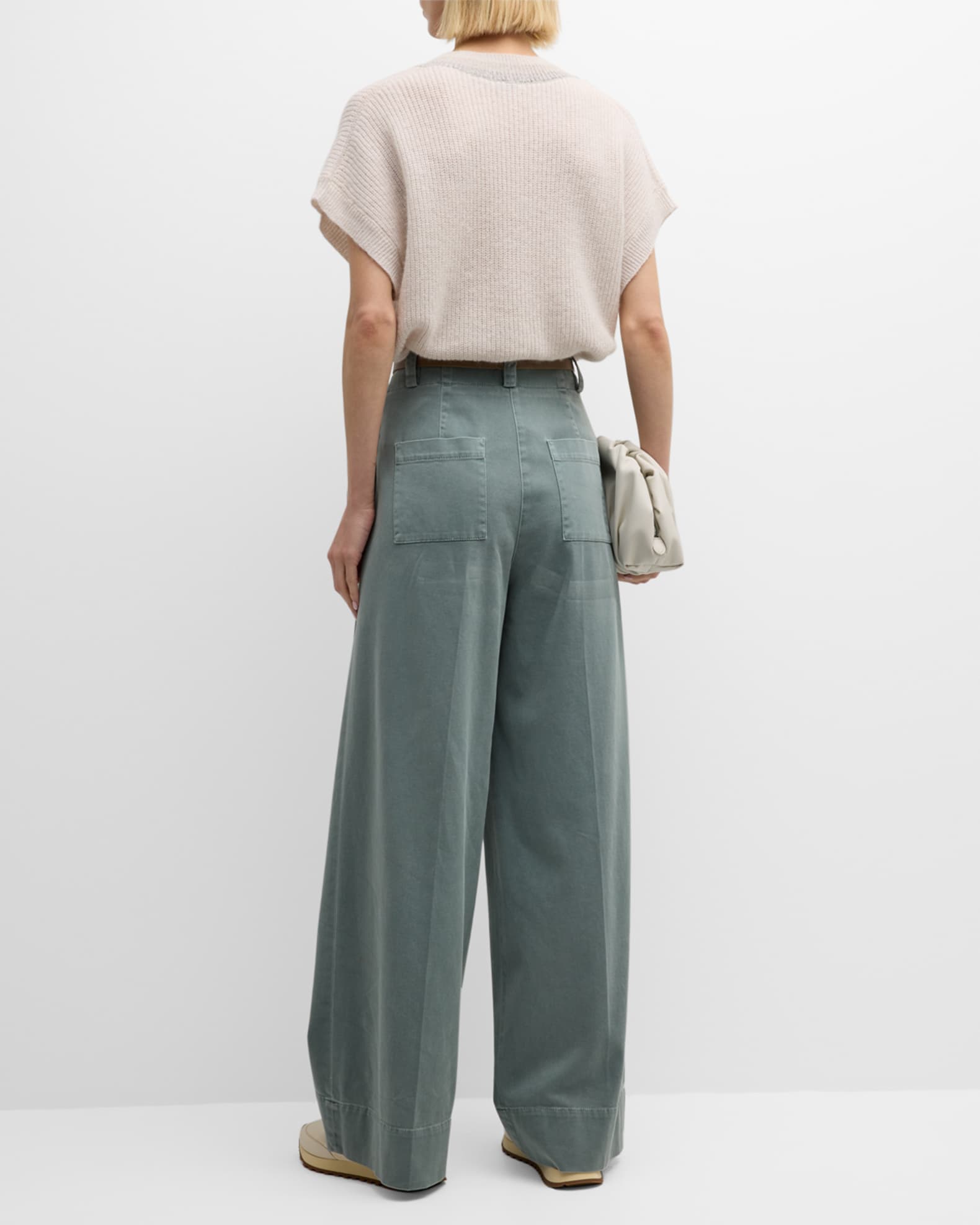 Peserico Dolman-Sleeve Cashmere-Blend Vest | Neiman Marcus