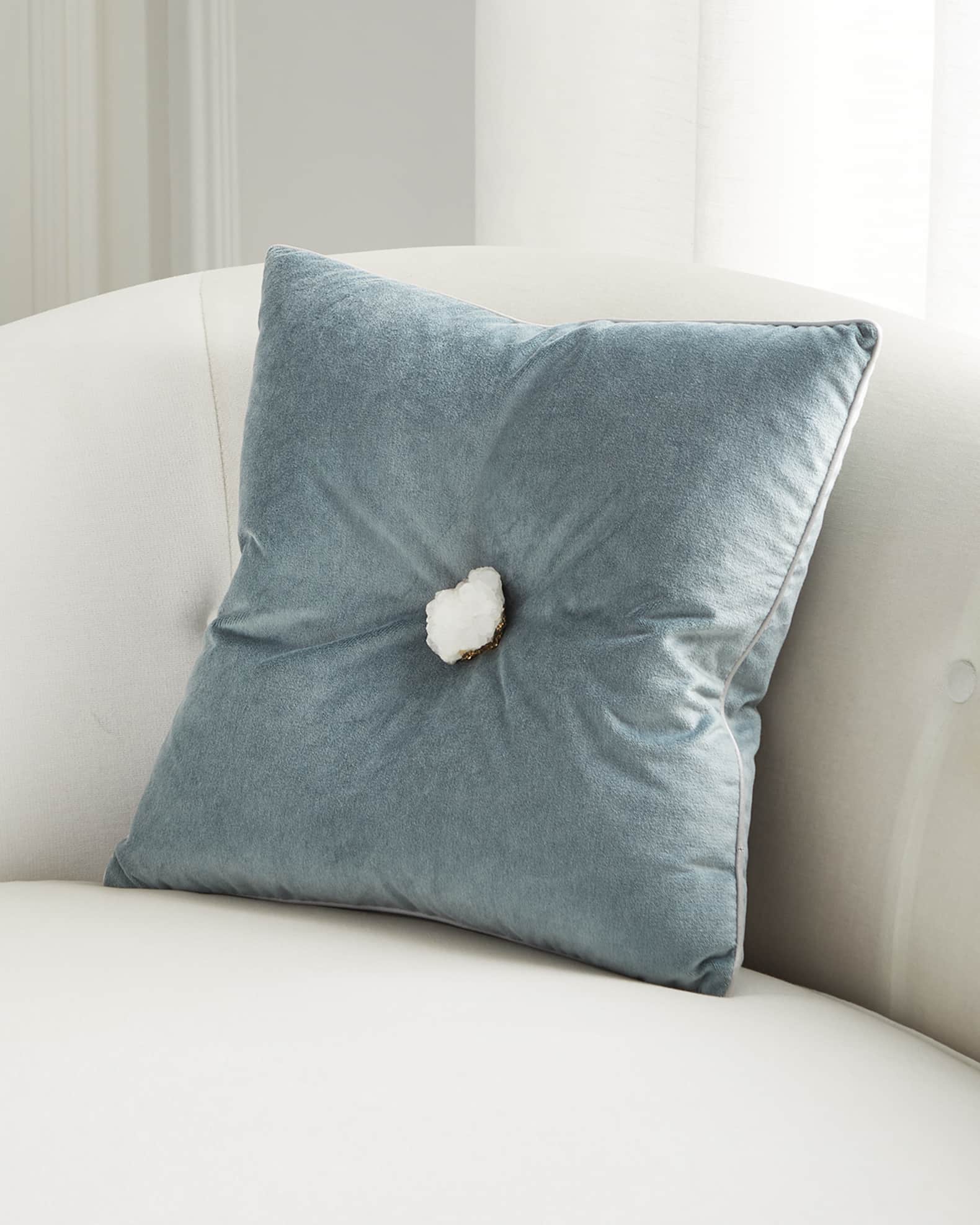 John-Richard Collection Velvet Decorative Pillow | Neiman Marcus