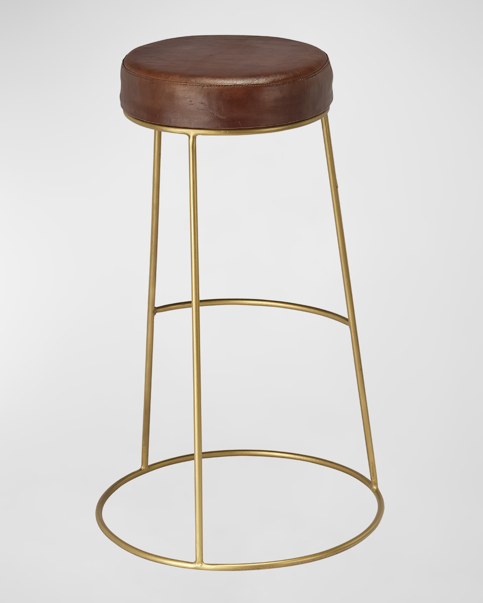 Jamie Young Henry Leather 30" Bar Stool | Neiman Marcus