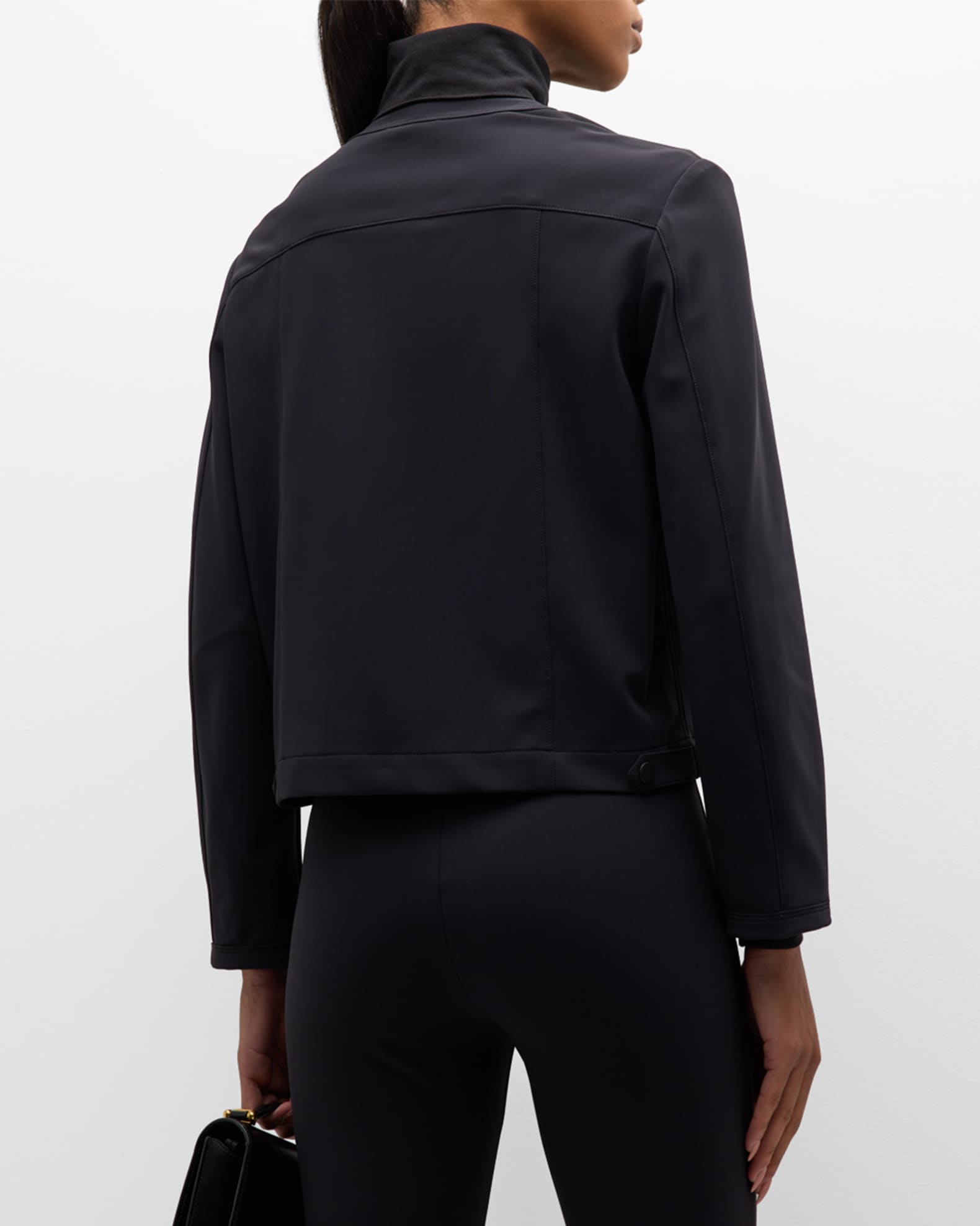 Theory Cropped Ponte Jacket | Neiman Marcus