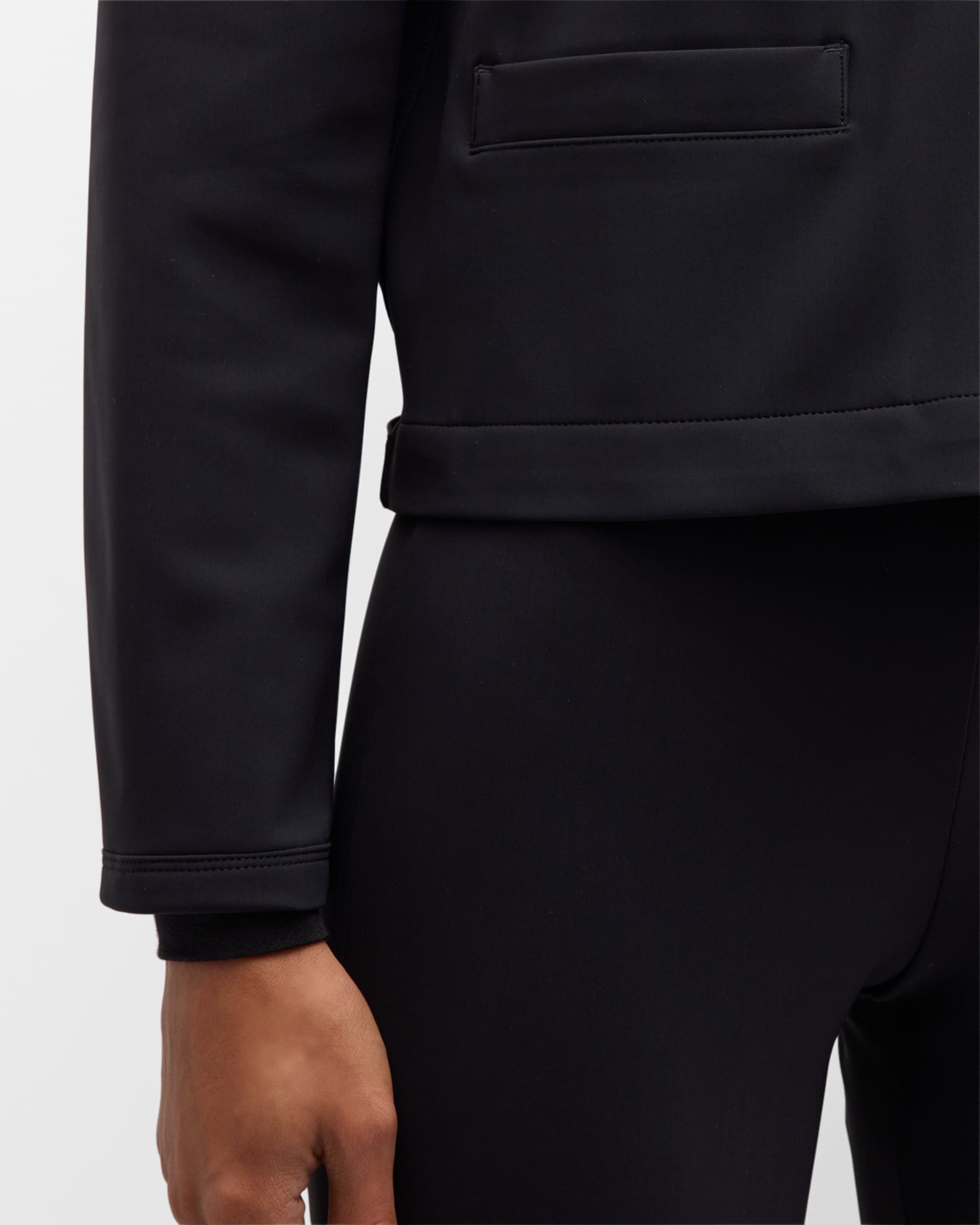 Theory Cropped Ponte Jacket | Neiman Marcus