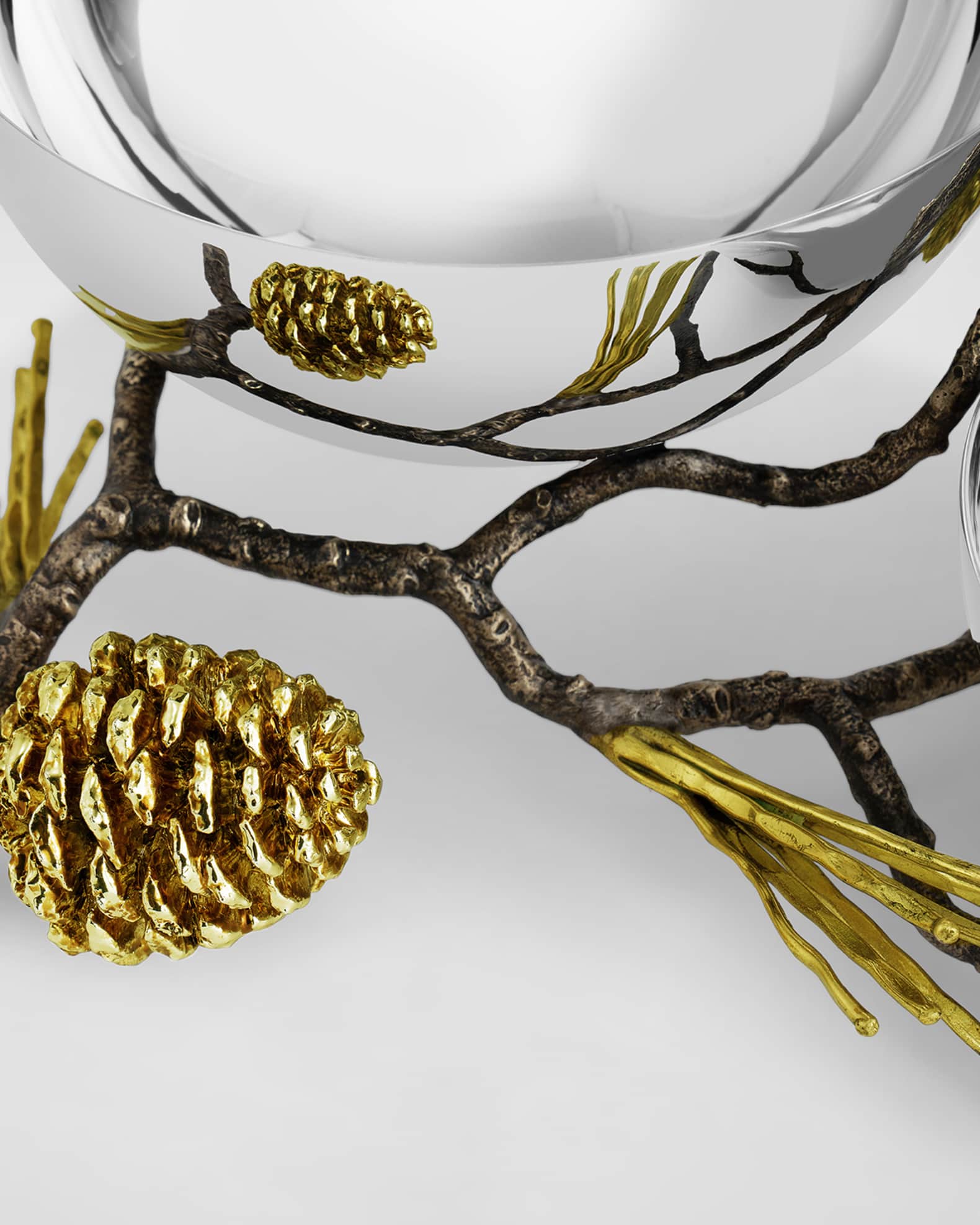 Michael Aram Pine Cone Double Bowl | Neiman Marcus