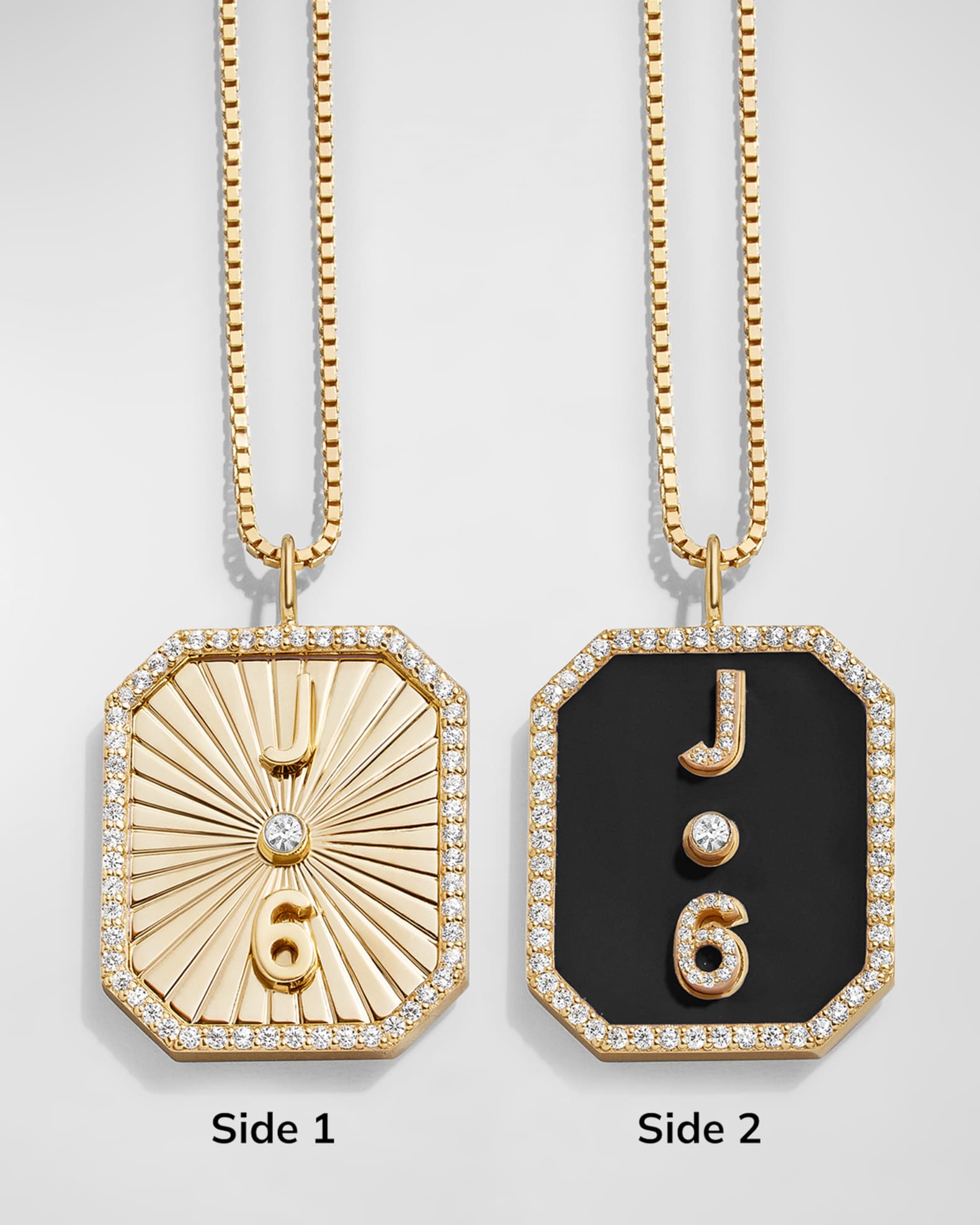 BaubleBar 18K Gold-Plated Custom Dog Tag Reversible Necklace | Neiman ...