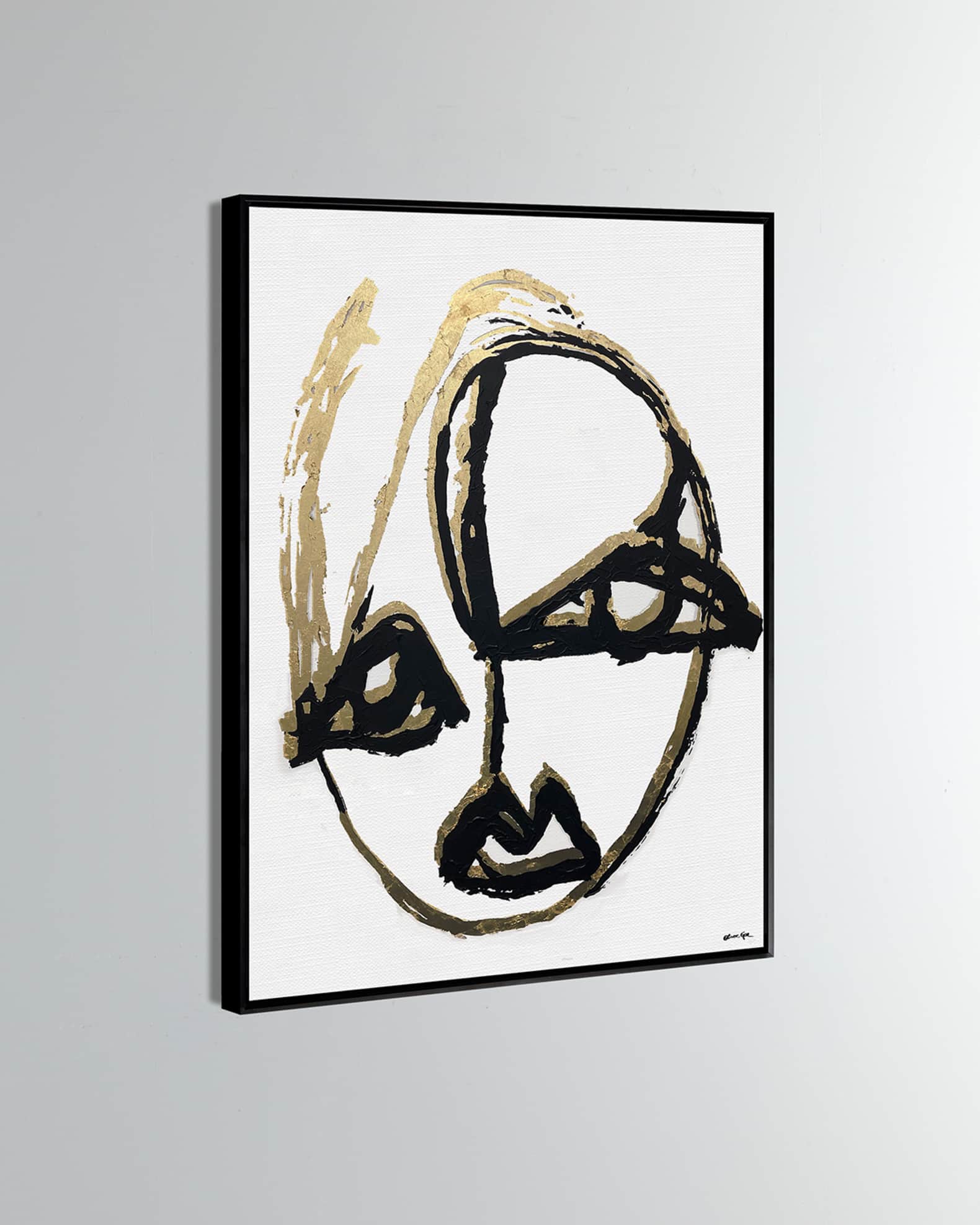 The Oliver Gal Artist Co. 'Minimalist Portrait Abstract' Hand ...