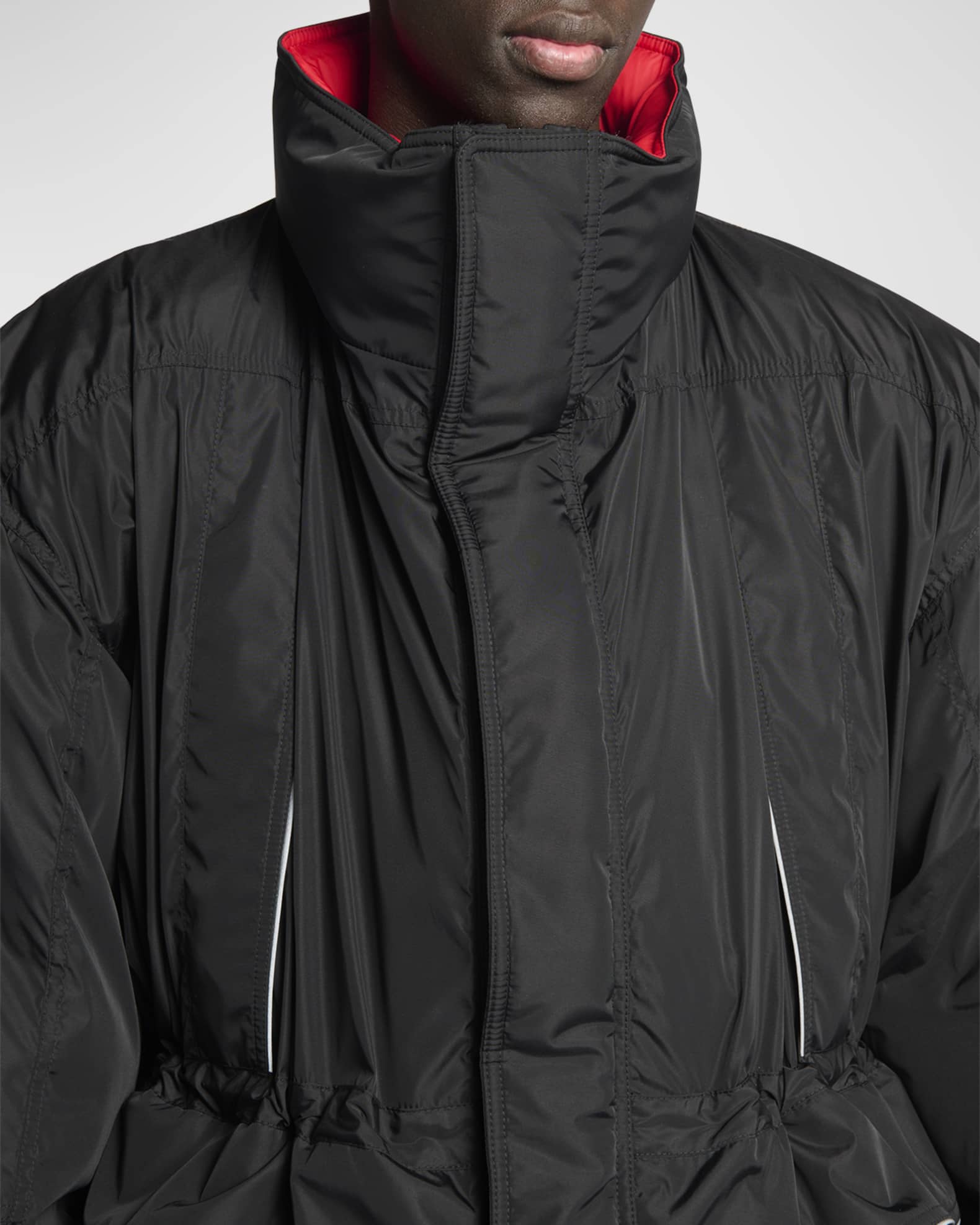 Balenciaga Men's Balenciaga Wrap Parka | Neiman Marcus