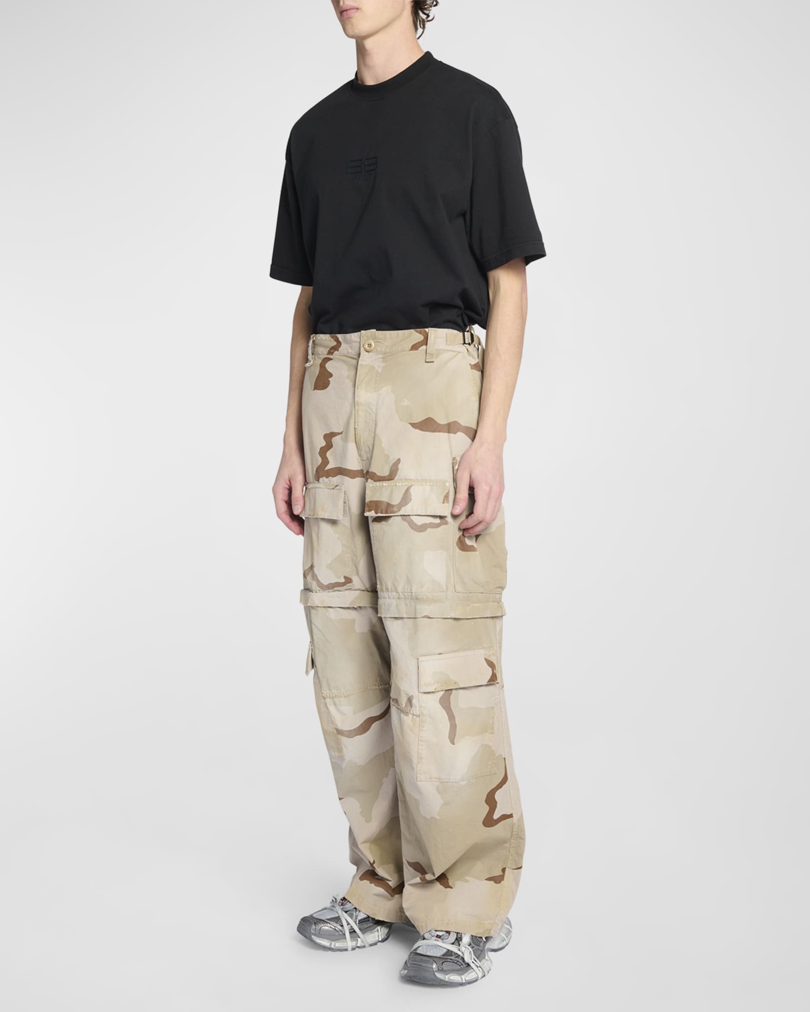 Balenciaga Men's Balenciaga Large Cargo Pants | Neiman Marcus