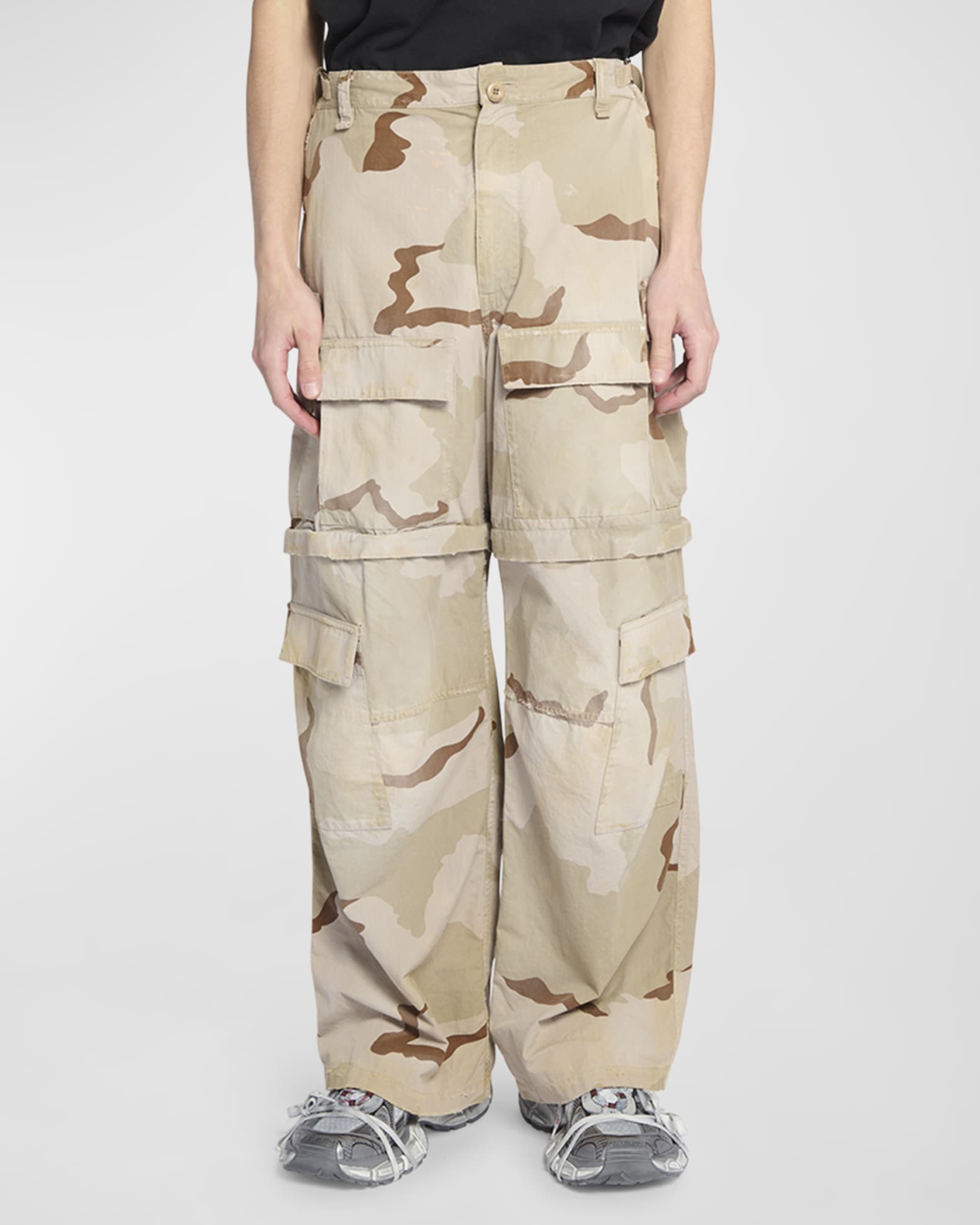 Balenciaga Men's Balenciaga Large Cargo Pants | Neiman Marcus