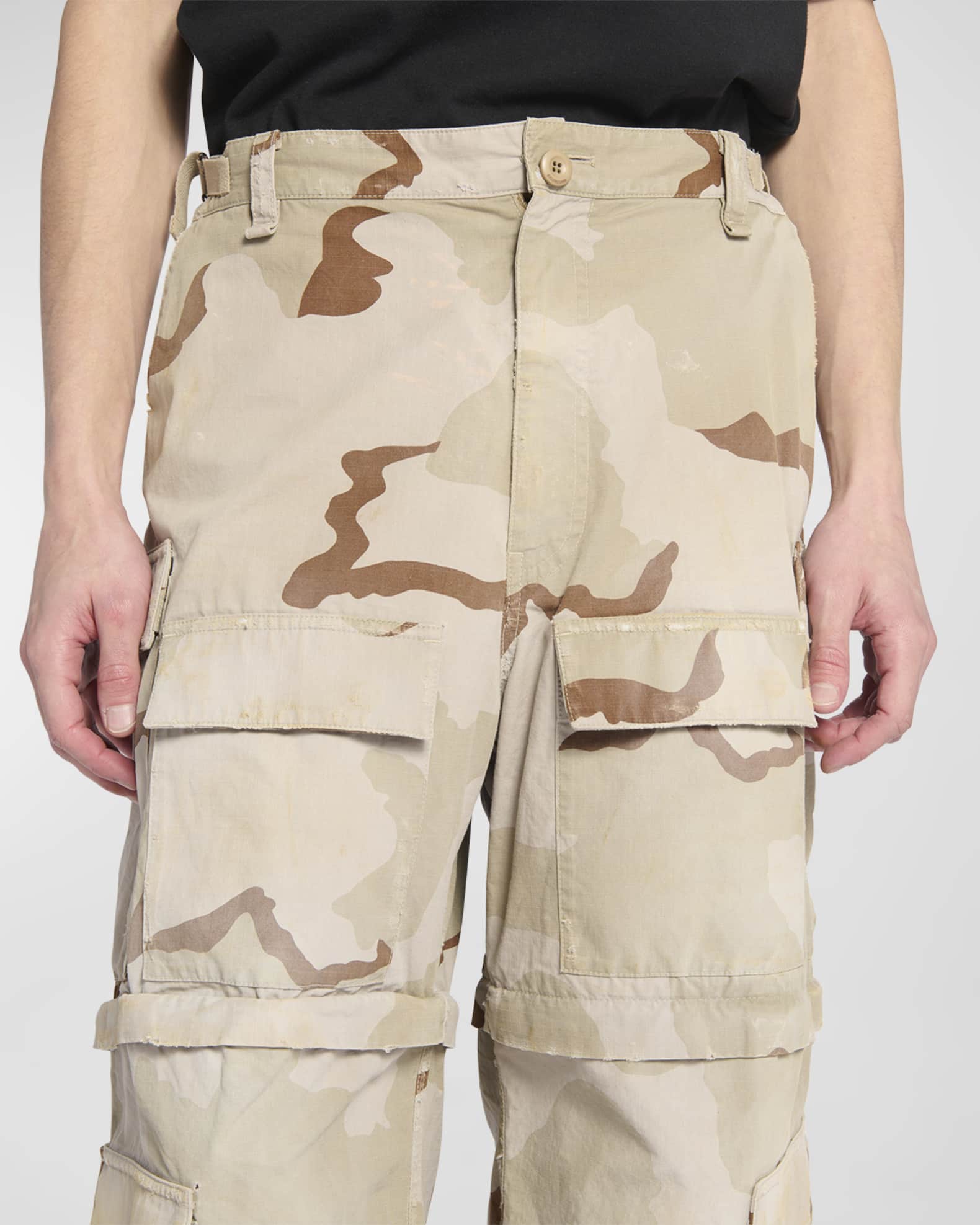 Balenciaga Men's Balenciaga Large Cargo Pants | Neiman Marcus