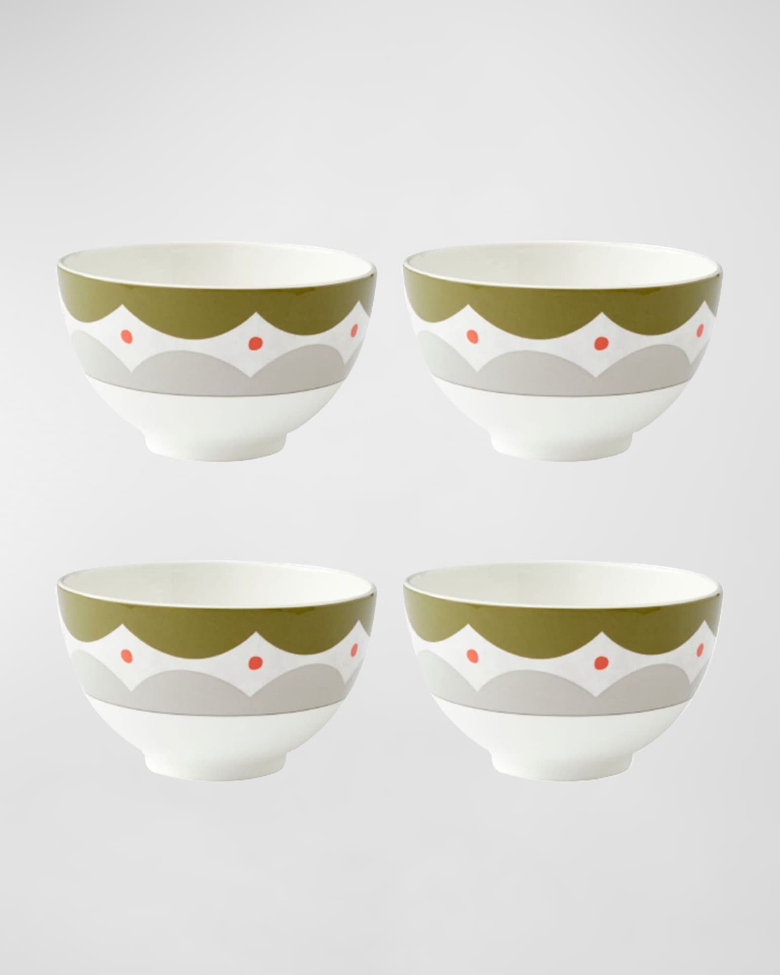 Kit Kemp for Spode Tall Tree Geo Rice Bowls - Set of 4 | Neiman Marcus