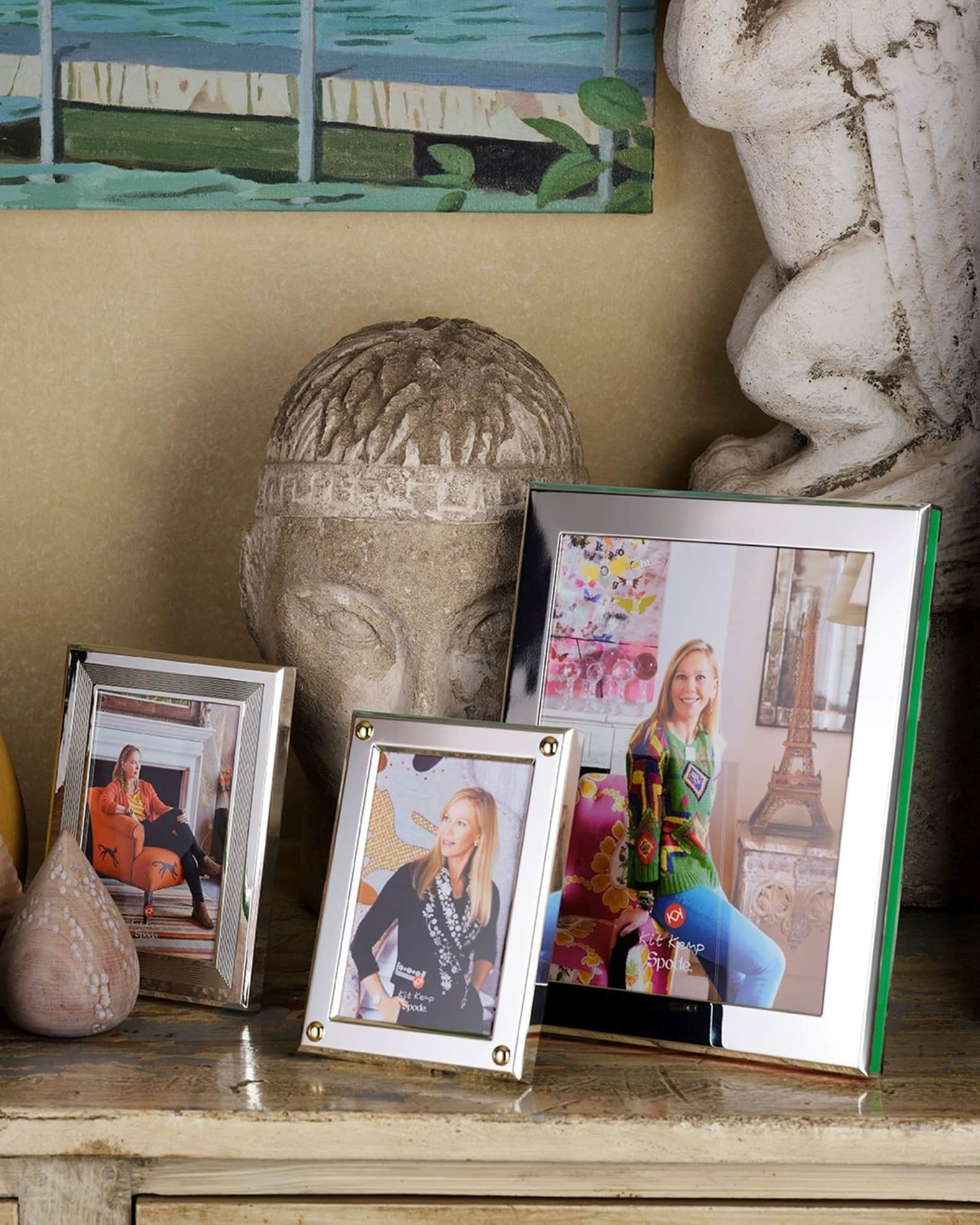 Kit Kemp for Spode Ribbed Photo Frame, 5" x 7" | Neiman Marcus
